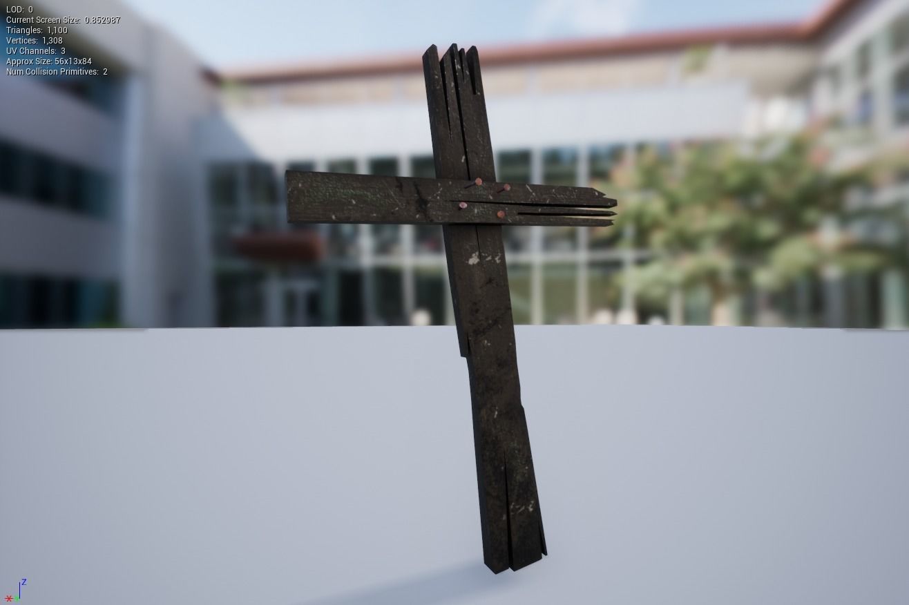 3D model Handmade Old Cross - PBR VR / AR / low-poly | CGTrader