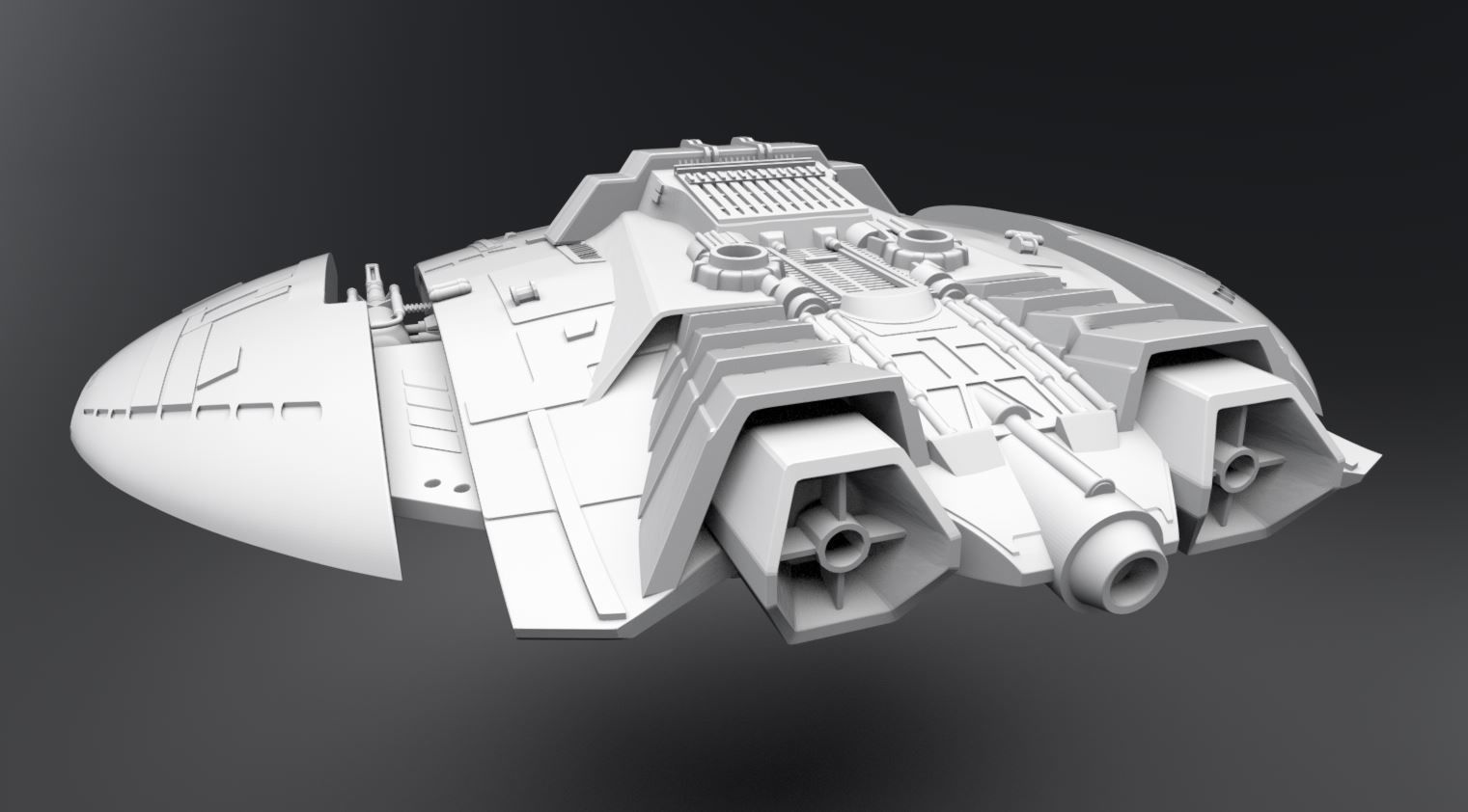 Cylon Raider Blood and Chrome Scale 3D model 3D printable | CGTrader
