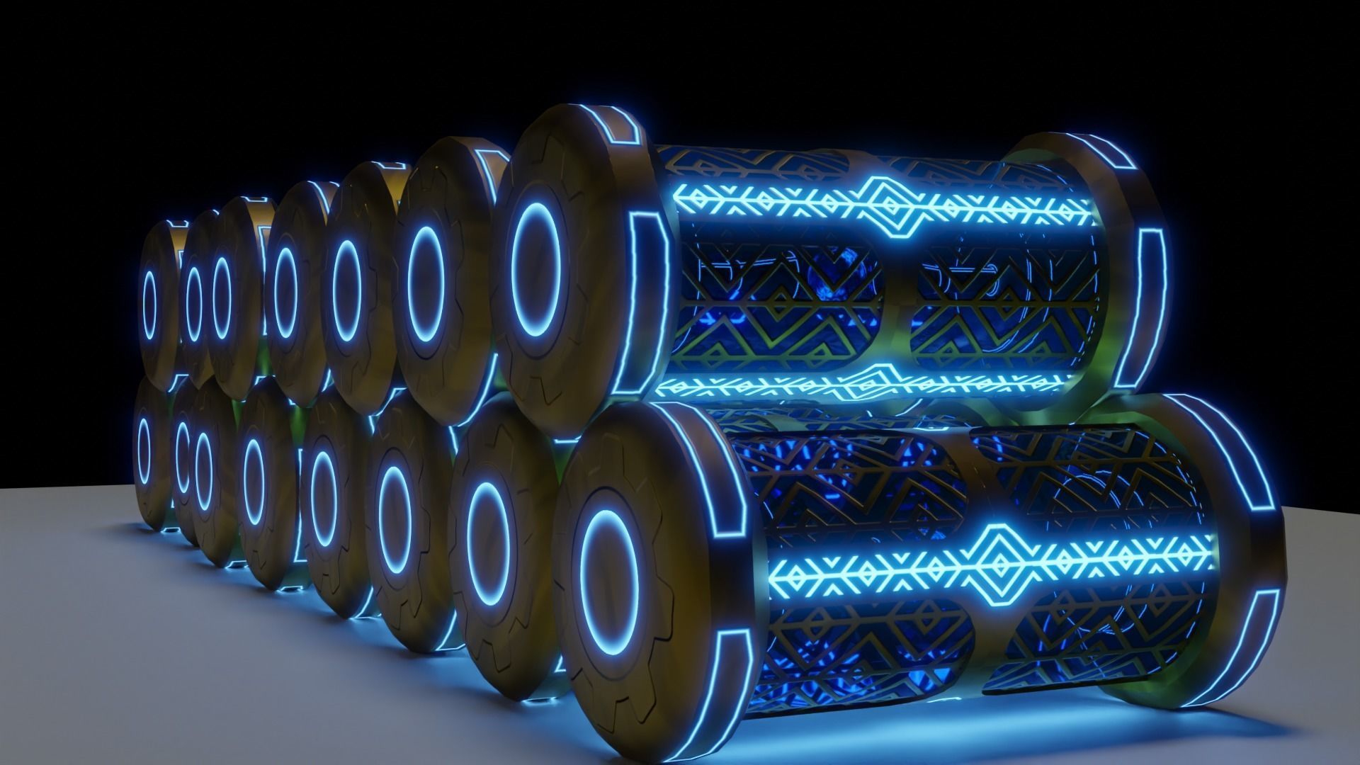 3D model Arcane Hextech Energy Cell VR / AR / low-poly | CGTrader