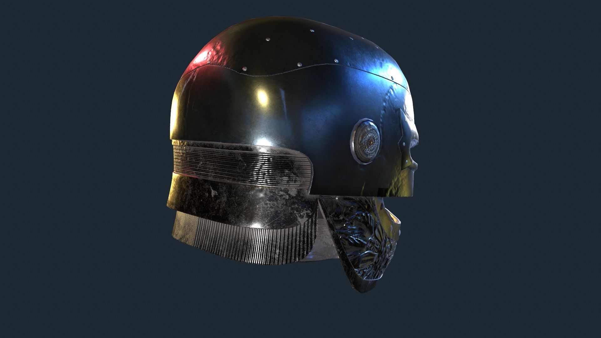 3D model medieval cop helmet VR / AR / low-poly | CGTrader