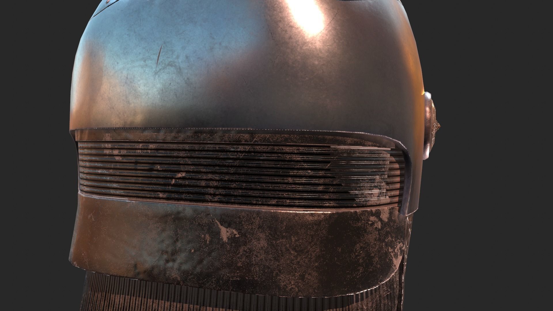 3D model medieval cop helmet VR / AR / low-poly | CGTrader