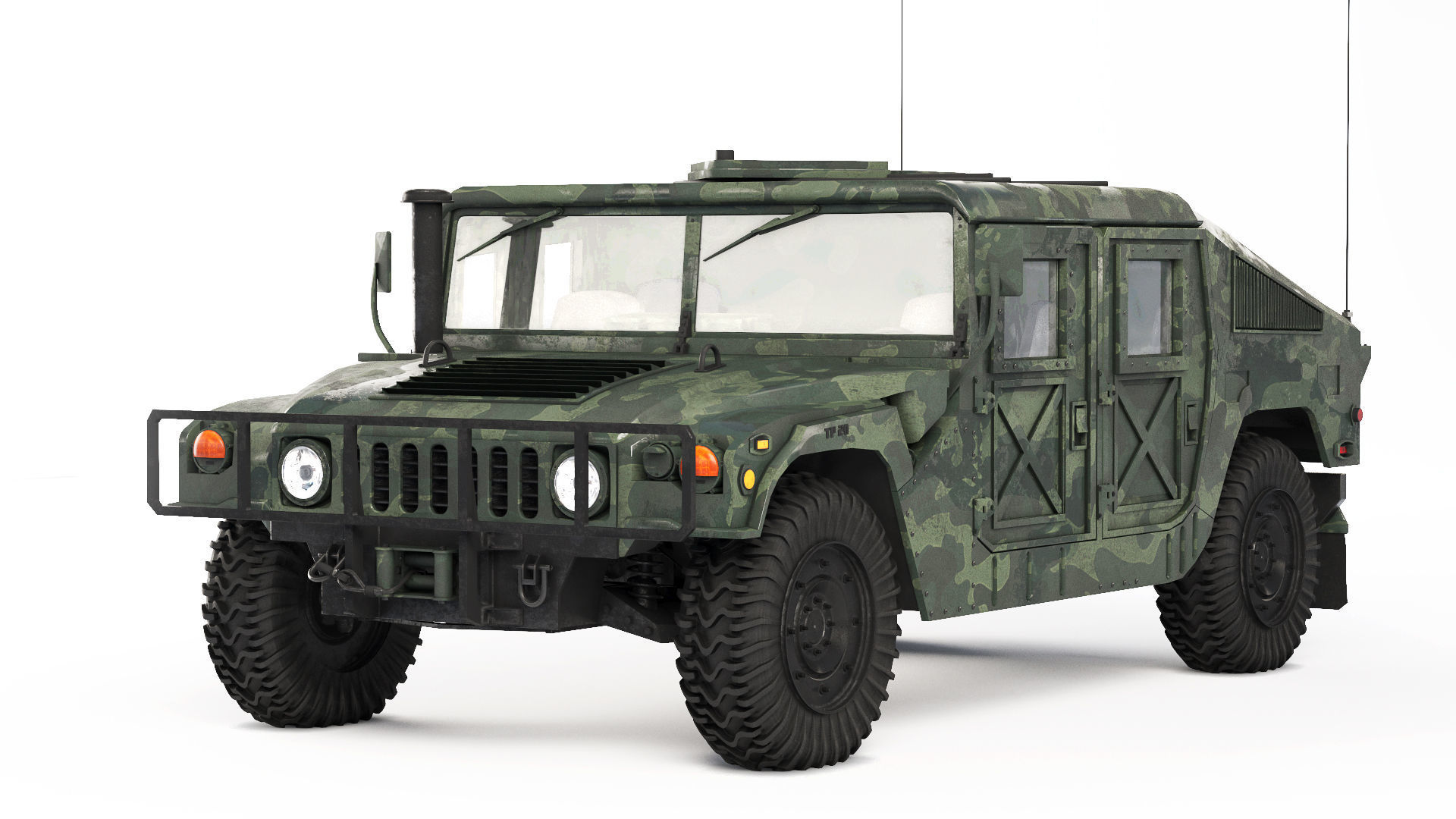 Humvee Military M1151 M1114 M998 M1097 M1113 M1046 3D Model Collection ...