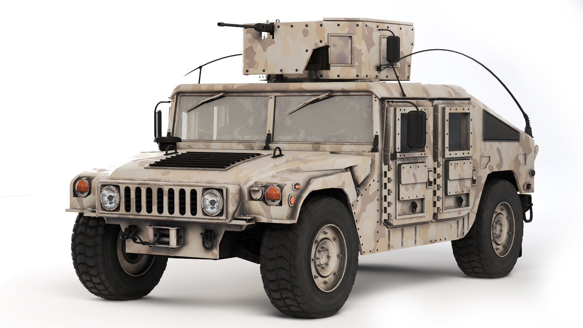 Humvee Military M1151 M1114 M998 M1097 M1113 M1046 3D Model Collection ...