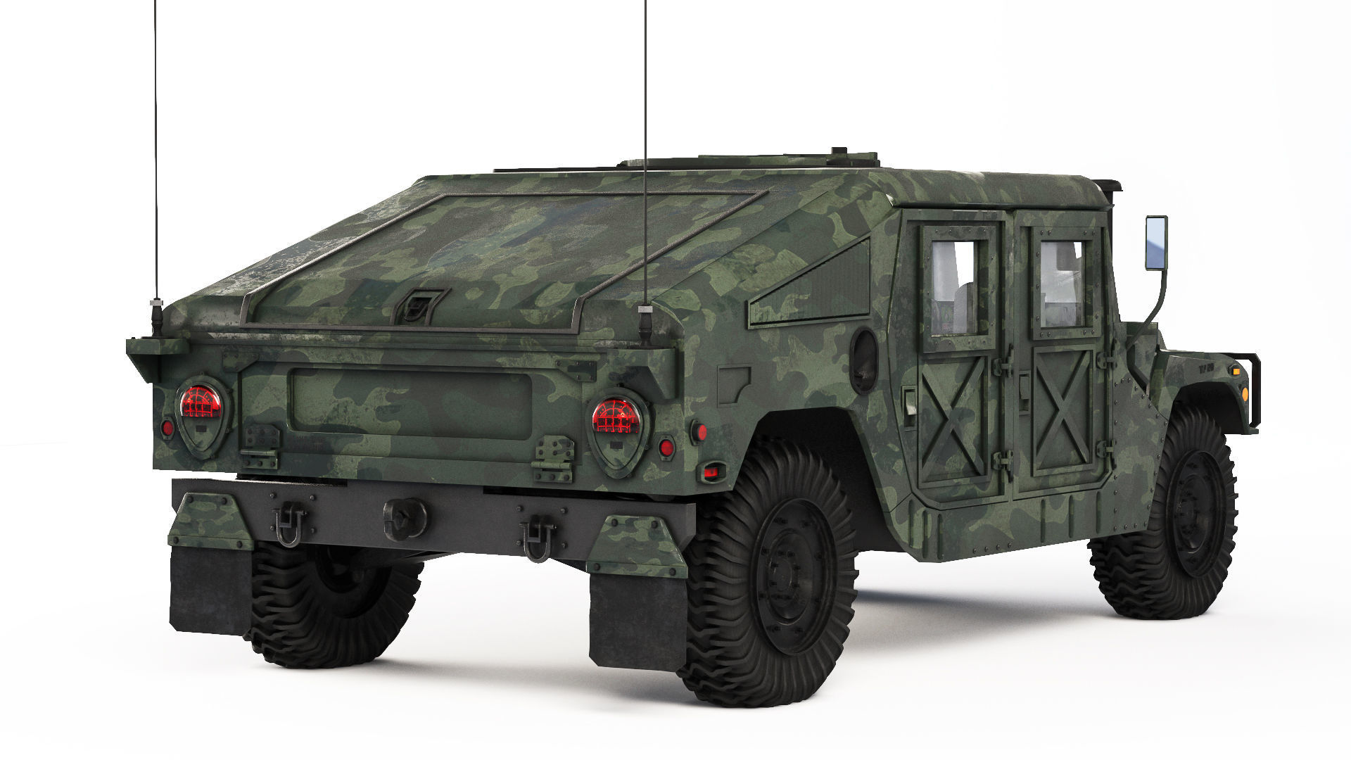 Humvee Military M1151 M1114 M998 M1097 M1113 M1046 3D Model Collection ...
