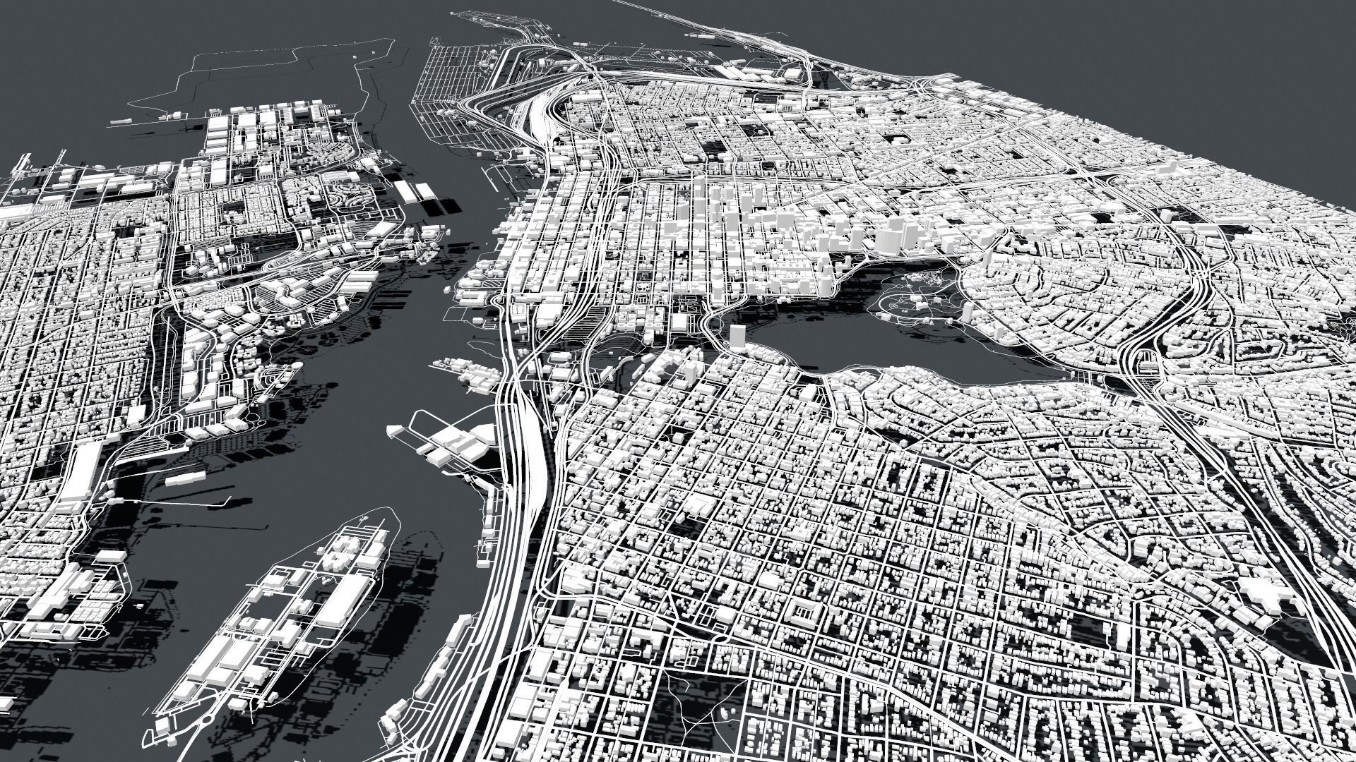 Cityscape Auckland New Zeland 3D model | CGTrader