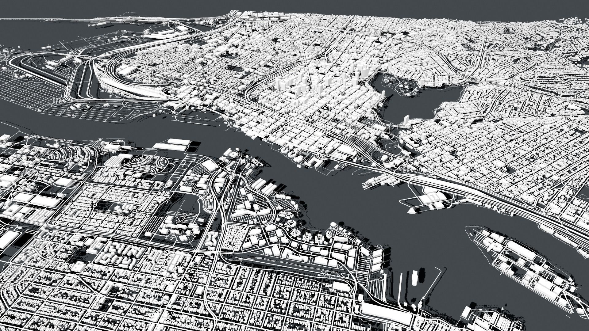 Cityscape Auckland New Zeland 3D model | CGTrader