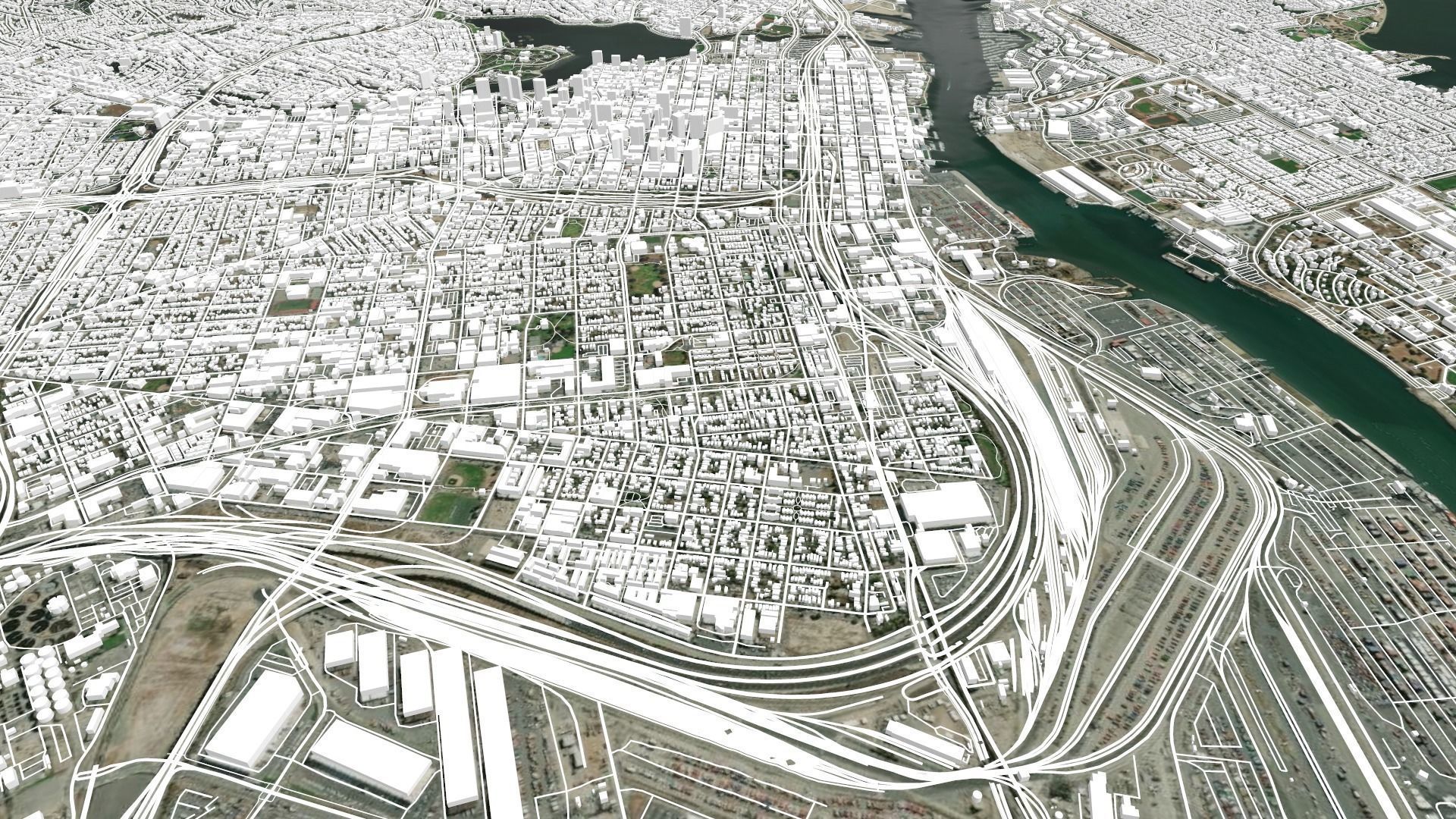 Cityscape Auckland New Zeland 3D model | CGTrader