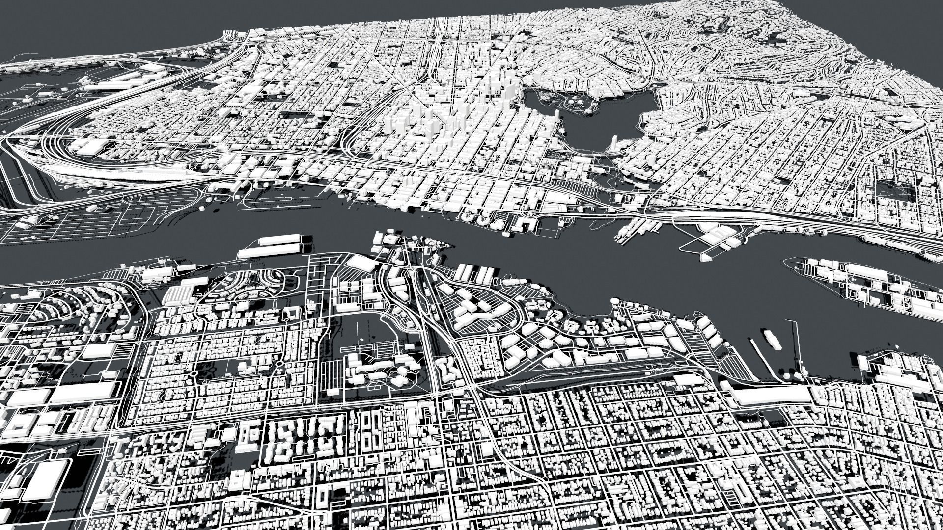 Cityscape Auckland New Zeland 3D model | CGTrader