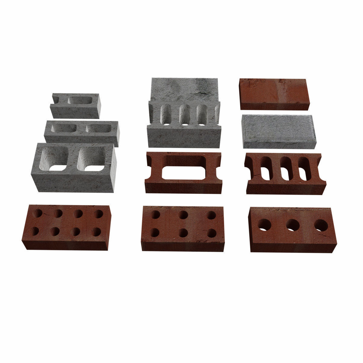 Brick Pack 3D model | CGTrader