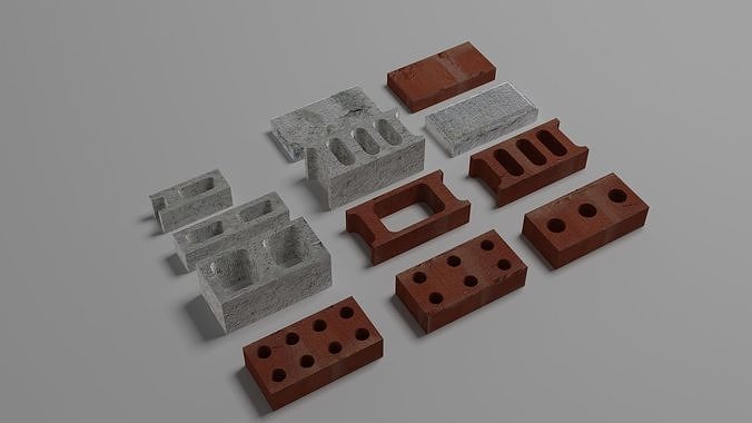 Brick Pack 3D model | CGTrader