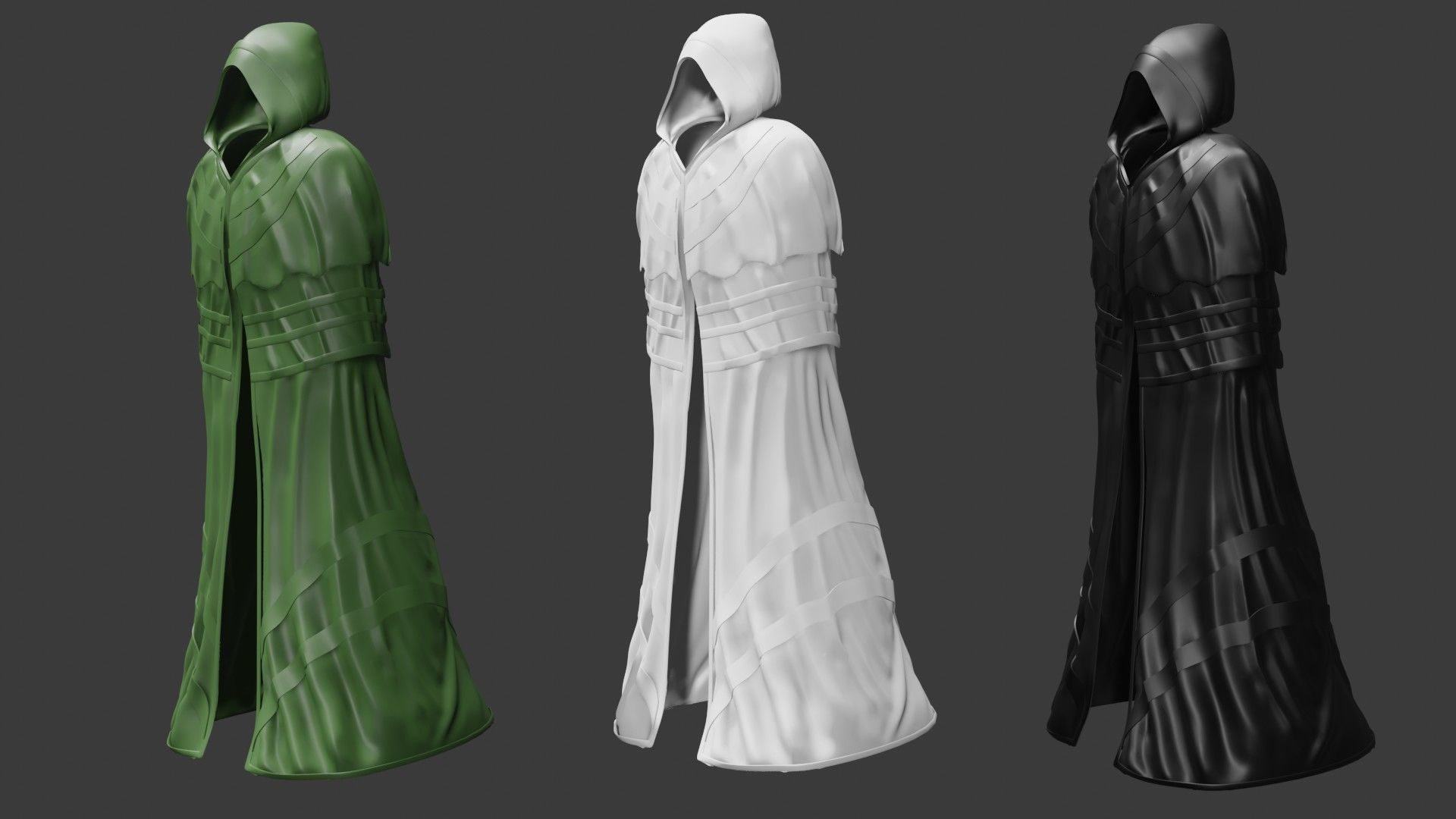 3D model Cloak three cloaks VR / AR / low-poly | CGTrader