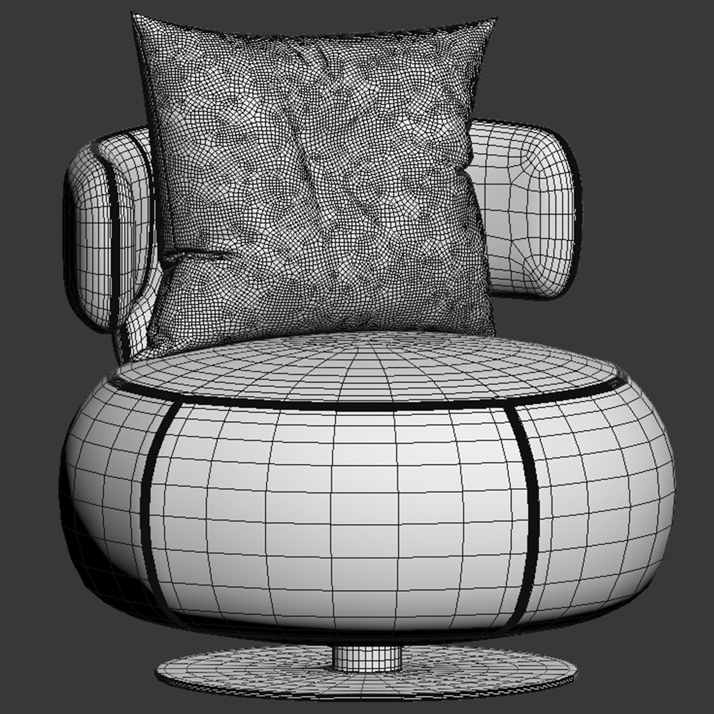 3D model Roche Bobois Chair VR / AR / low-poly | CGTrader