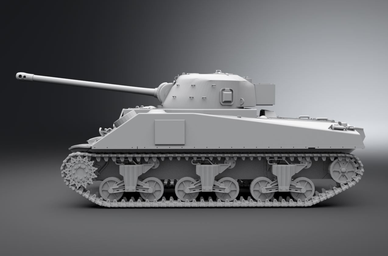 Sherman firefly Scale model 3D model 3D printable | CGTrader
