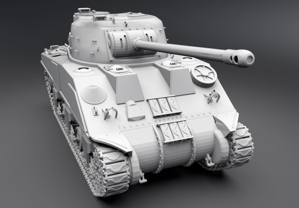 Sherman firefly Scale model 3D model 3D printable | CGTrader