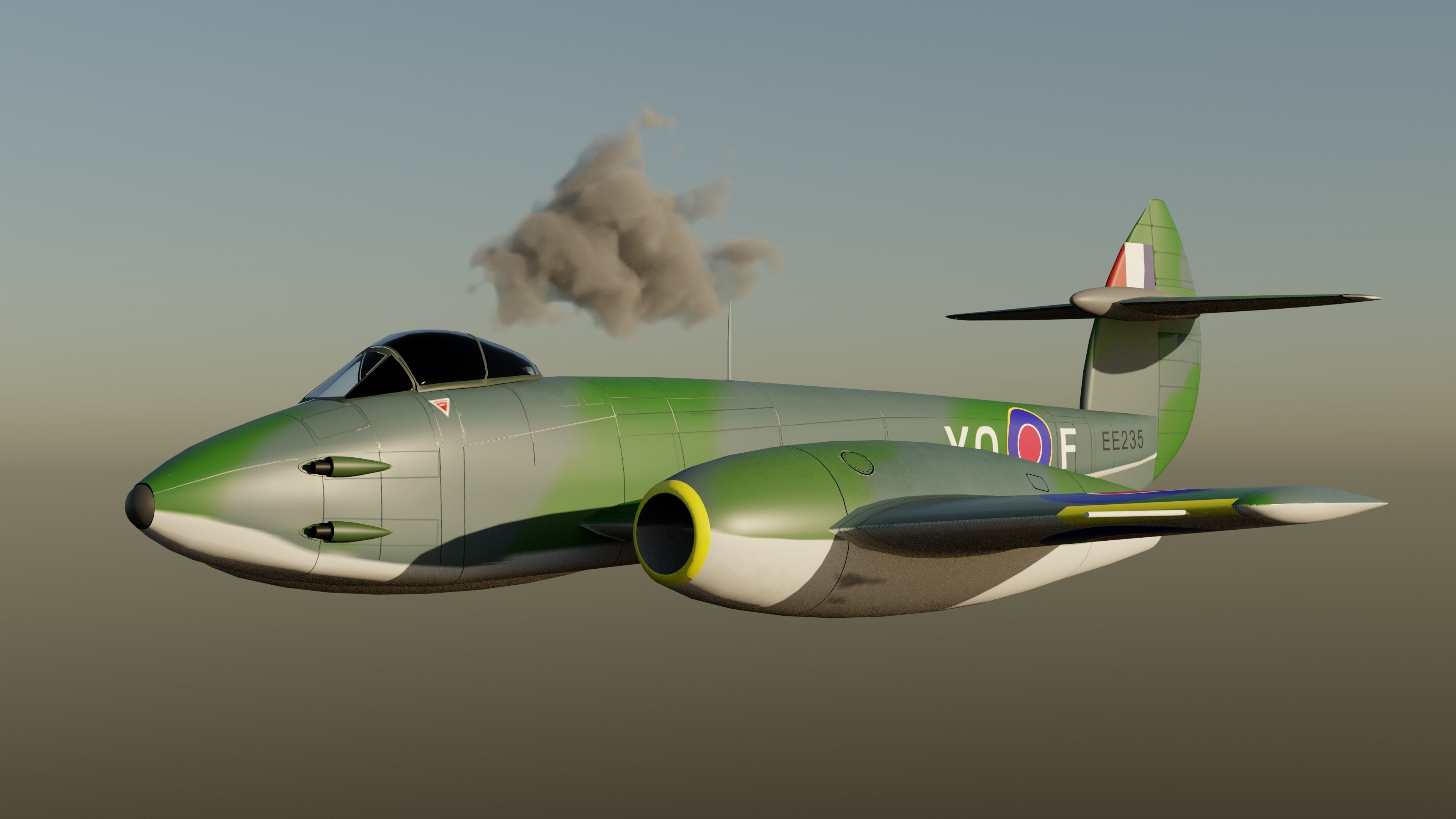 Gloster Meteor 3D model | CGTrader