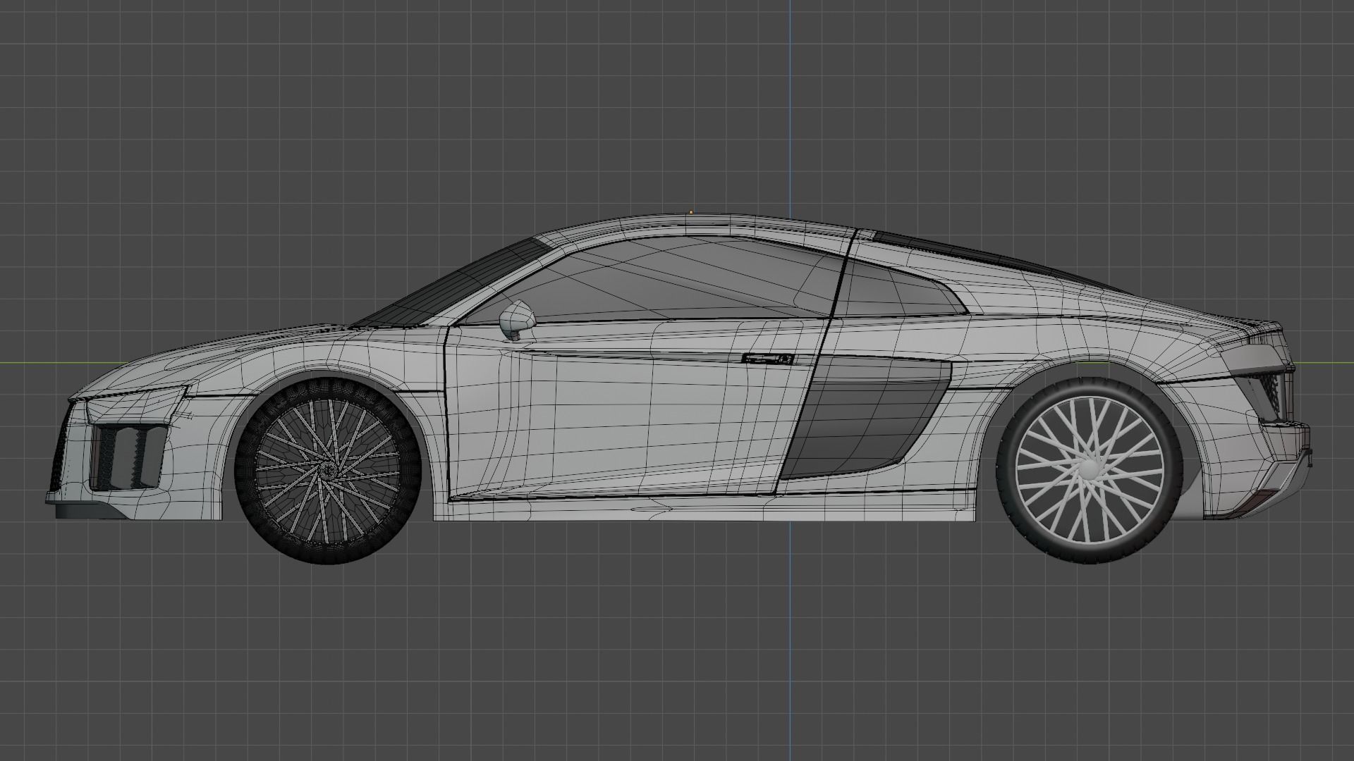 Audi r8 3D model high poly and low poly free VR / AR / low-poly 3D ...