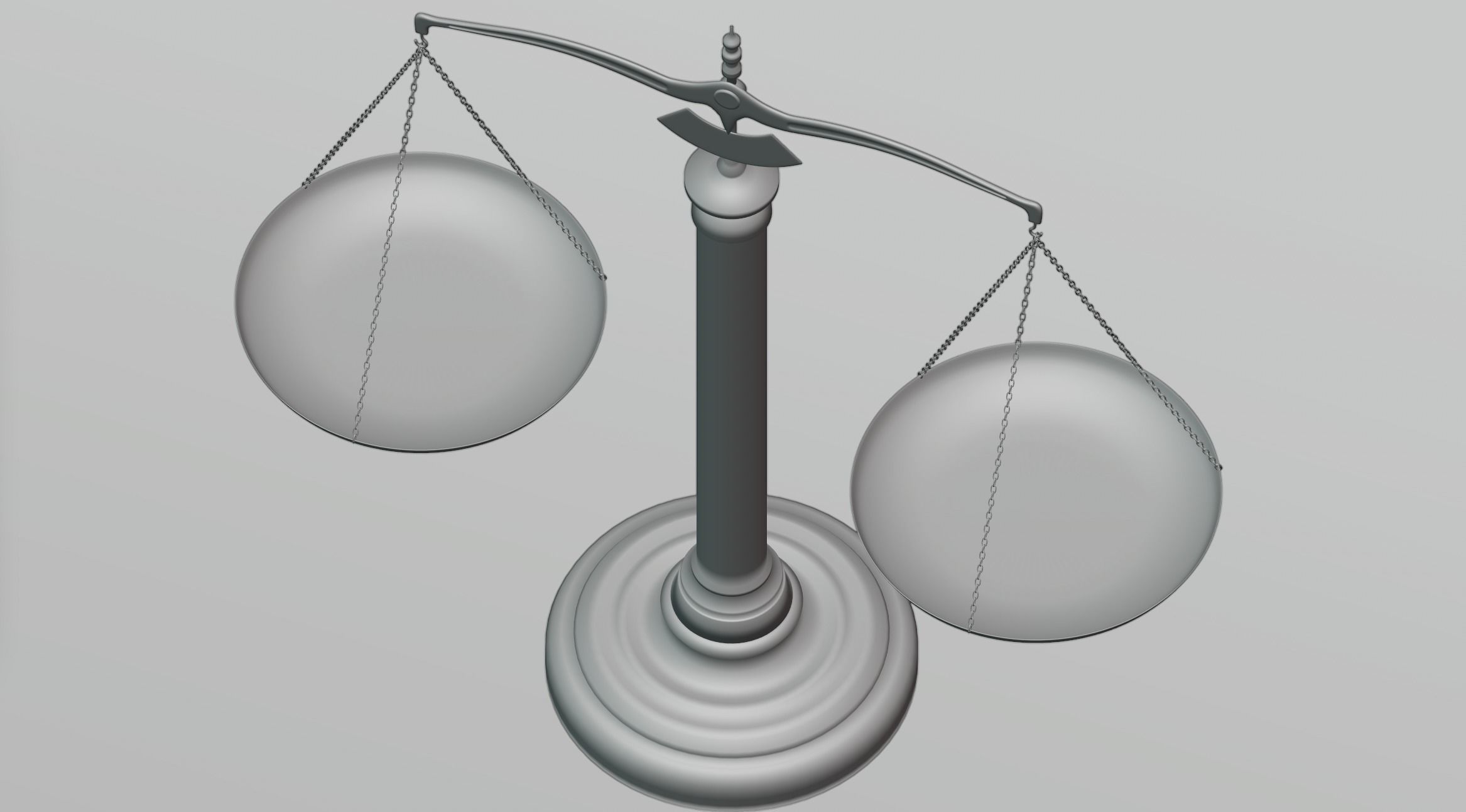 Scales with plates 3D model | CGTrader