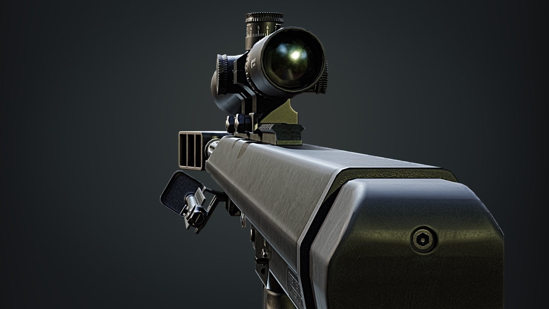 3D model Barrett M99 with Vortex Viper Scope VR / AR / low-poly | CGTrader