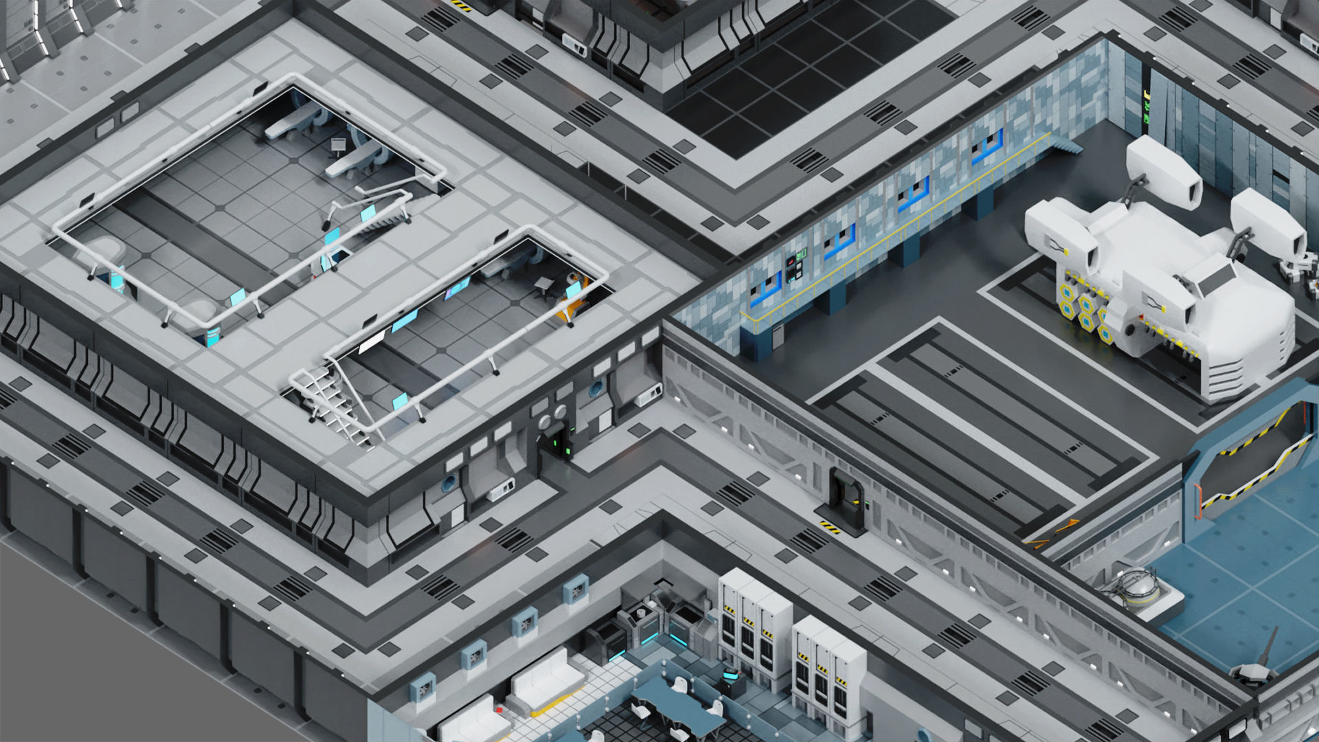 3D model Base 1 VR / AR / low-poly | CGTrader