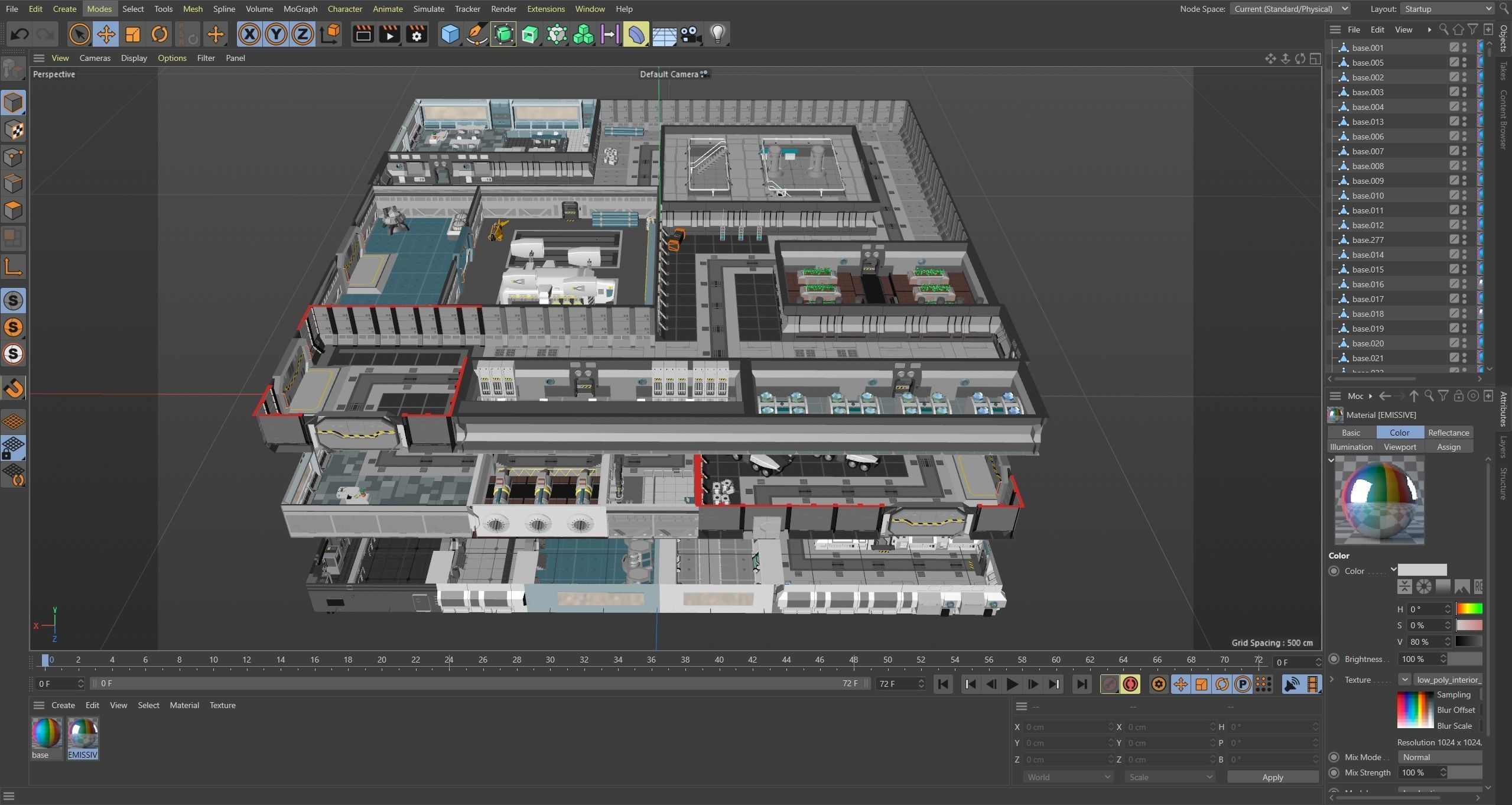 3D model Base 1 VR / AR / low-poly | CGTrader