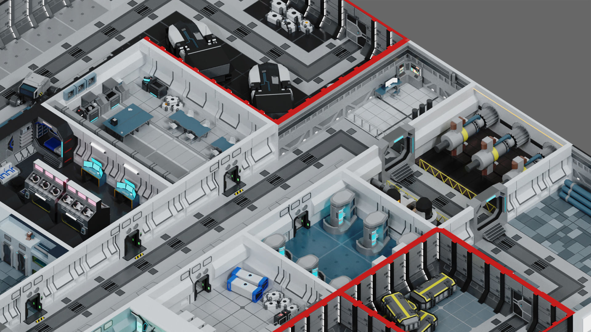 3D model Base 1 VR / AR / low-poly | CGTrader