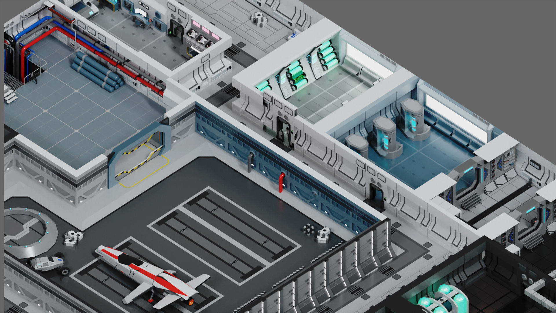 3D model Base 1 VR / AR / low-poly | CGTrader