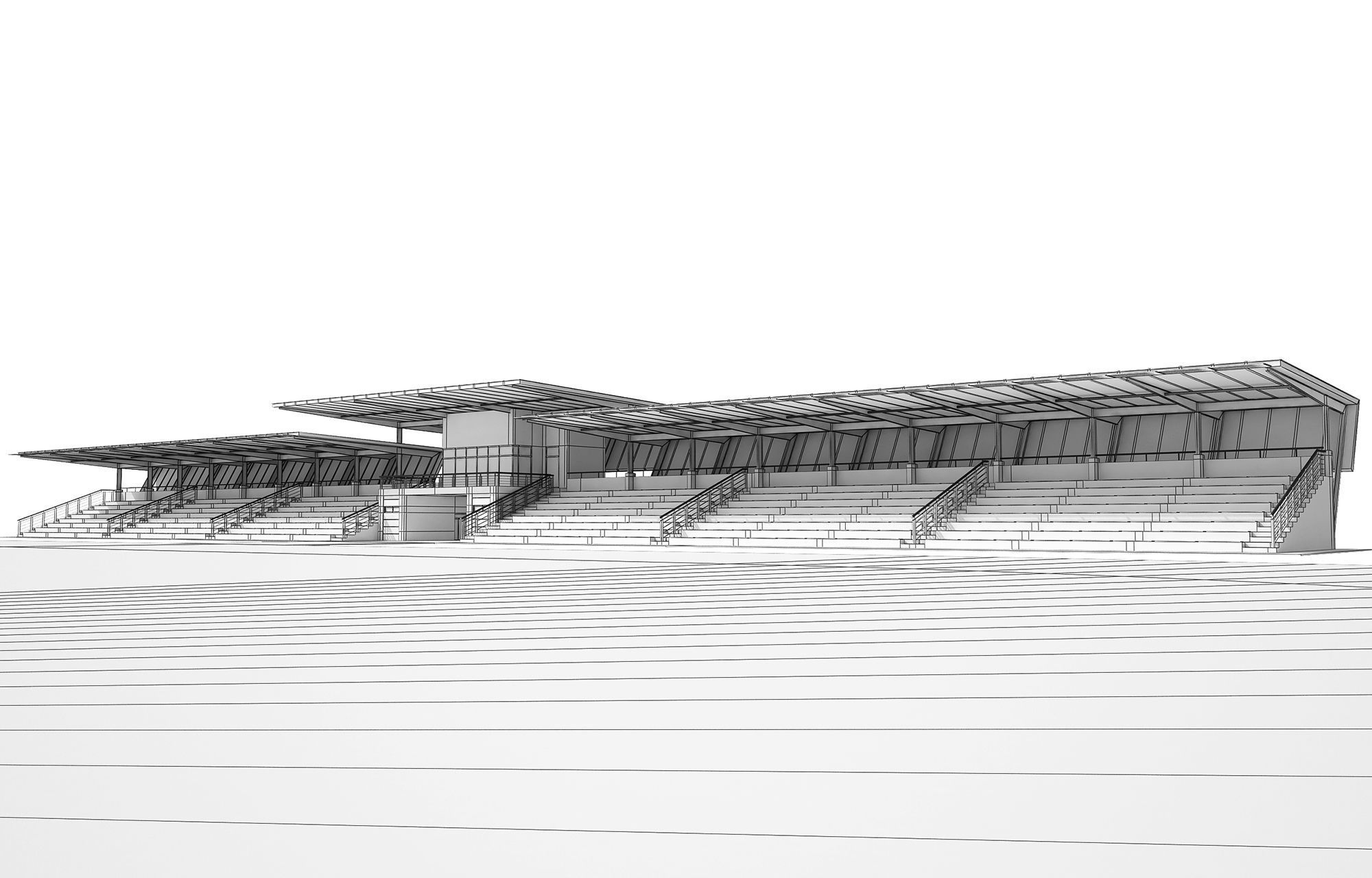 Football Stadium court 3D model | CGTrader