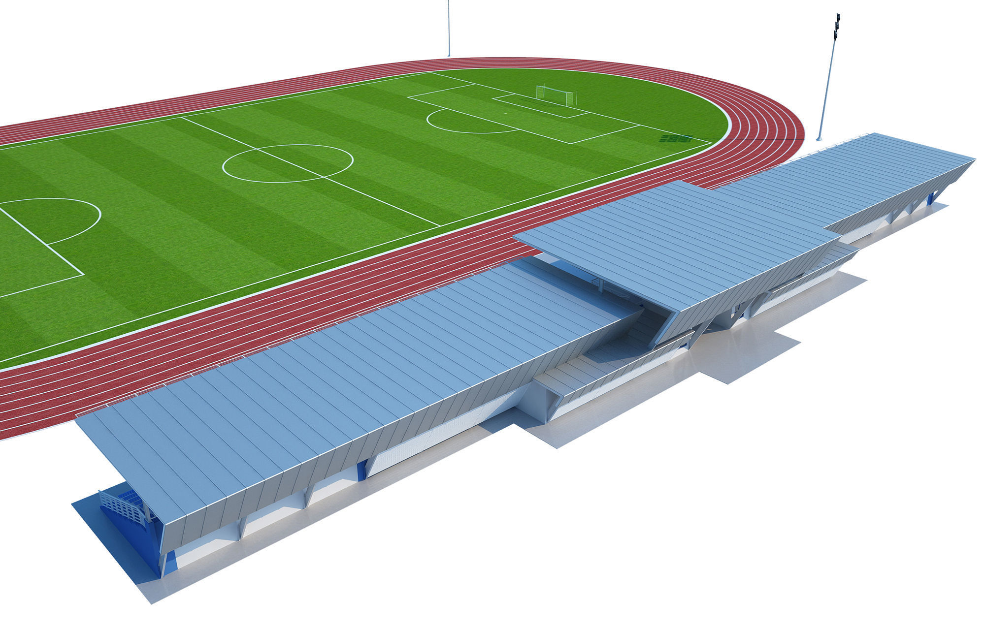 Football Stadium court 3D model | CGTrader