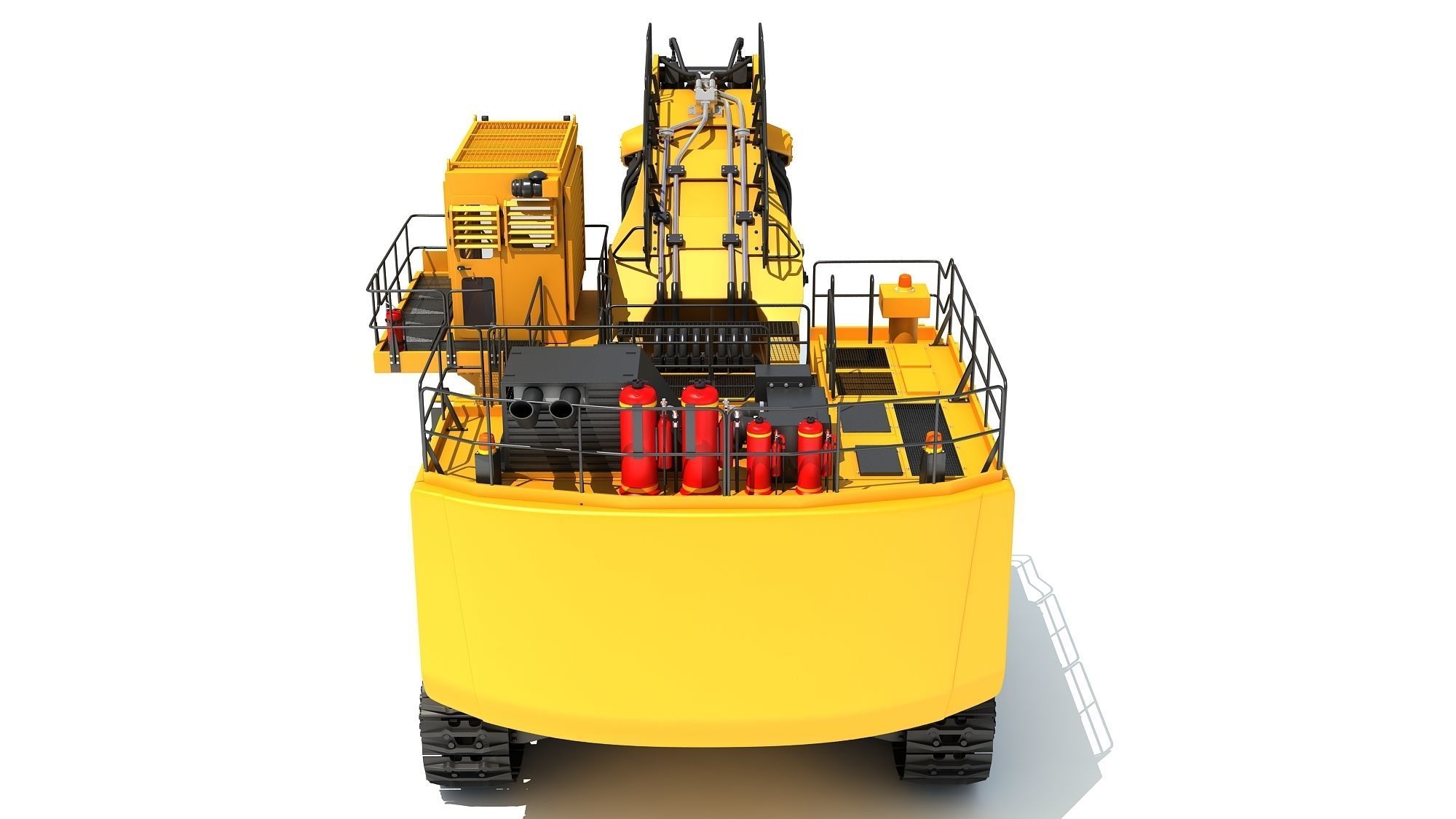 Tracked Mining Excavator 3D model | CGTrader