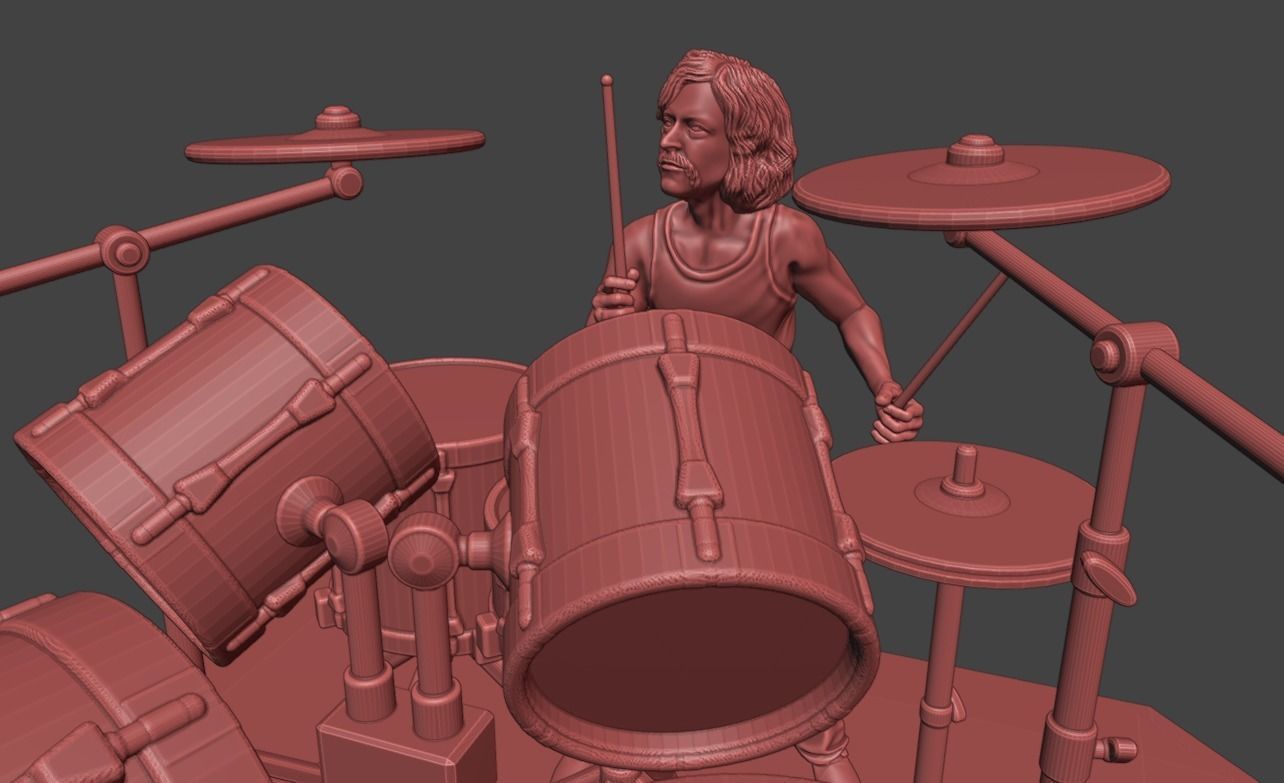 NICK MASON PINK FLOYD - 3D PRINTING 3D model 3D printable | CGTrader