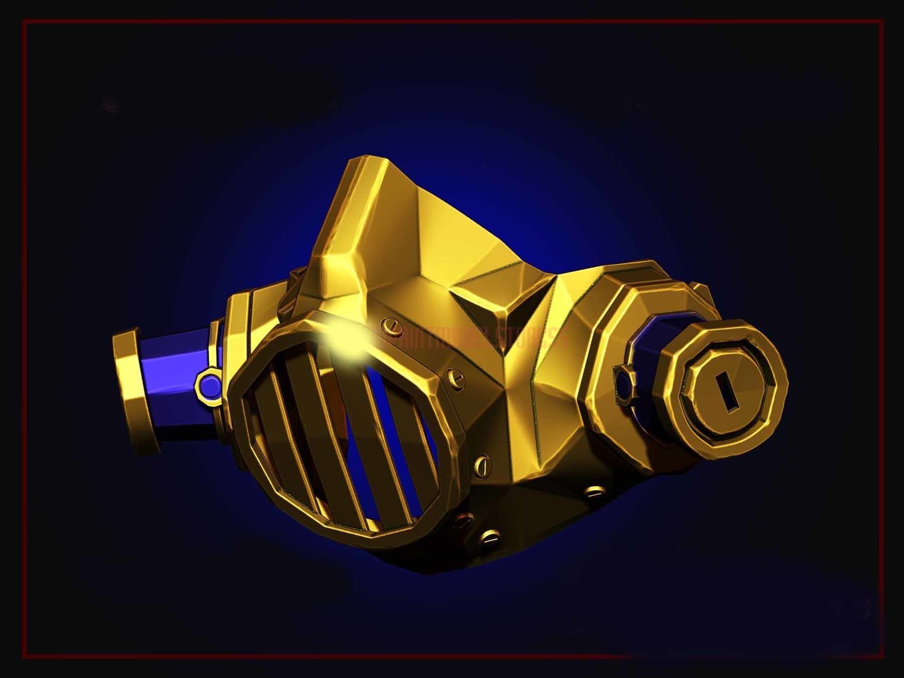 Enforcer Mask - League of Legends Arcane Cosplay Mask 3D model 3D ...