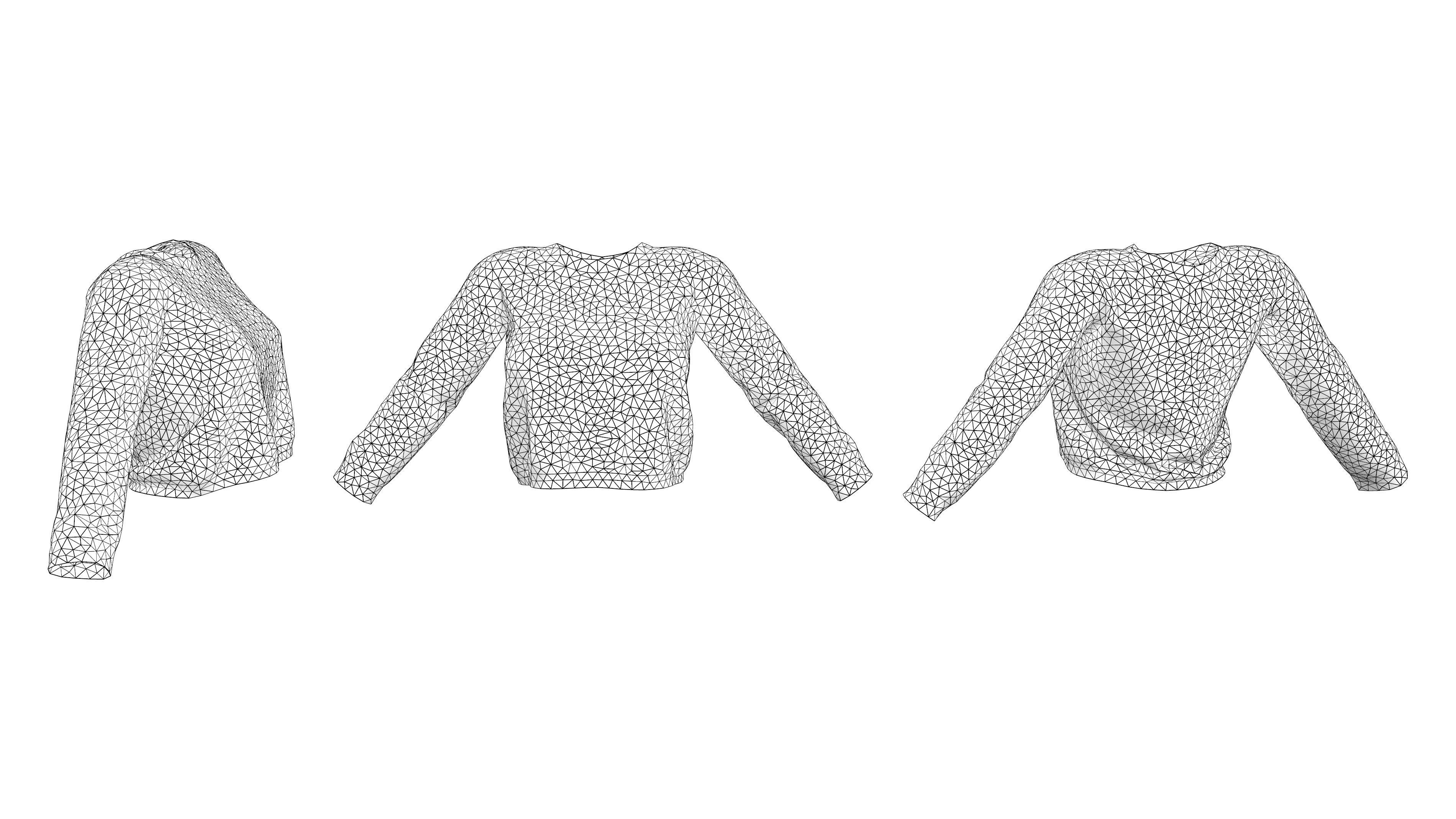 3D model Ladies Knit Sweater VR / AR / low-poly | CGTrader