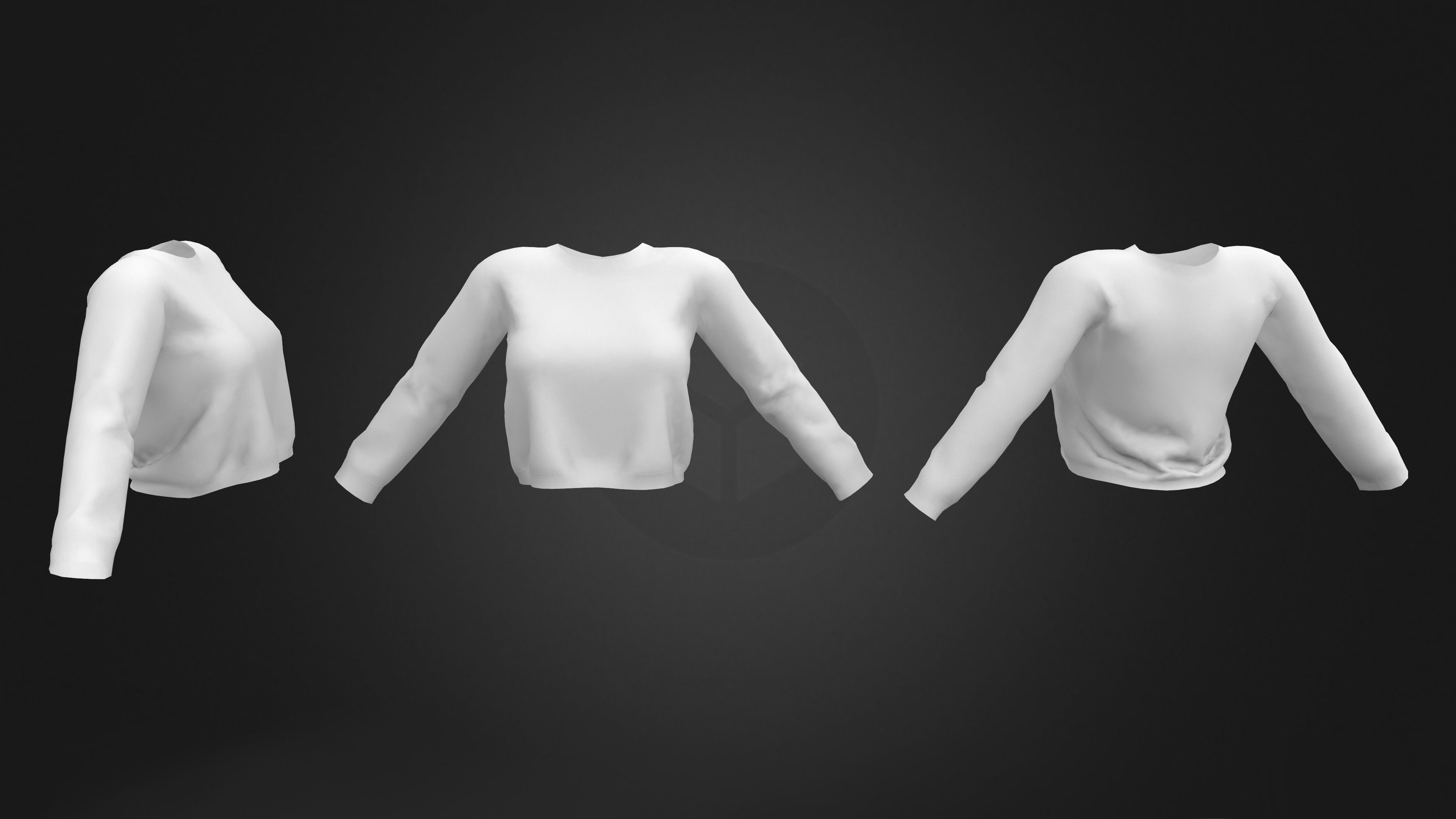 3D model Ladies Knit Sweater VR / AR / low-poly | CGTrader