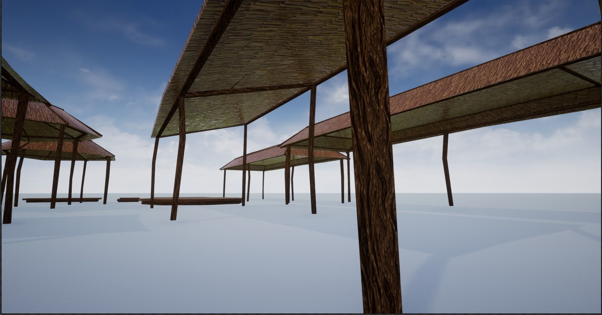 3D model Lowpoly Stylized Wooden Huts-Shacks-Sheds VR / AR / low-poly ...