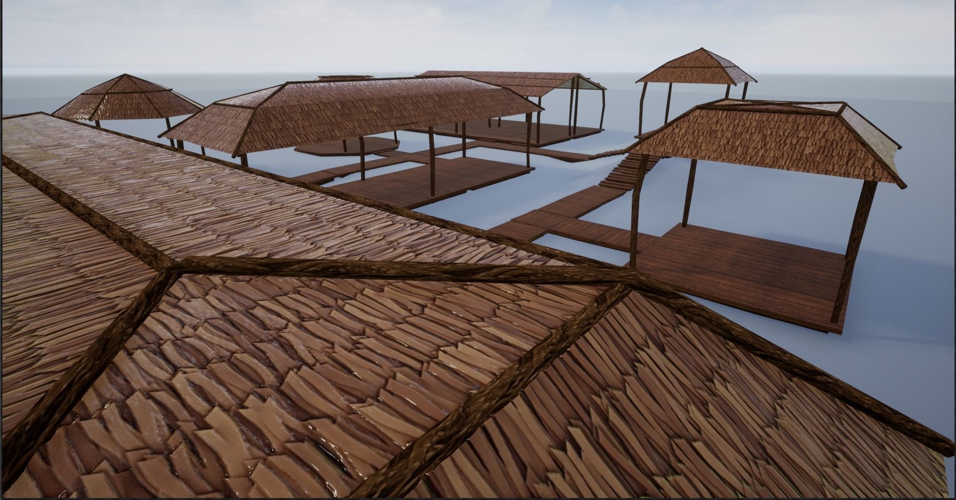 3D model Lowpoly Stylized Wooden Huts-Shacks-Sheds VR / AR / low-poly ...