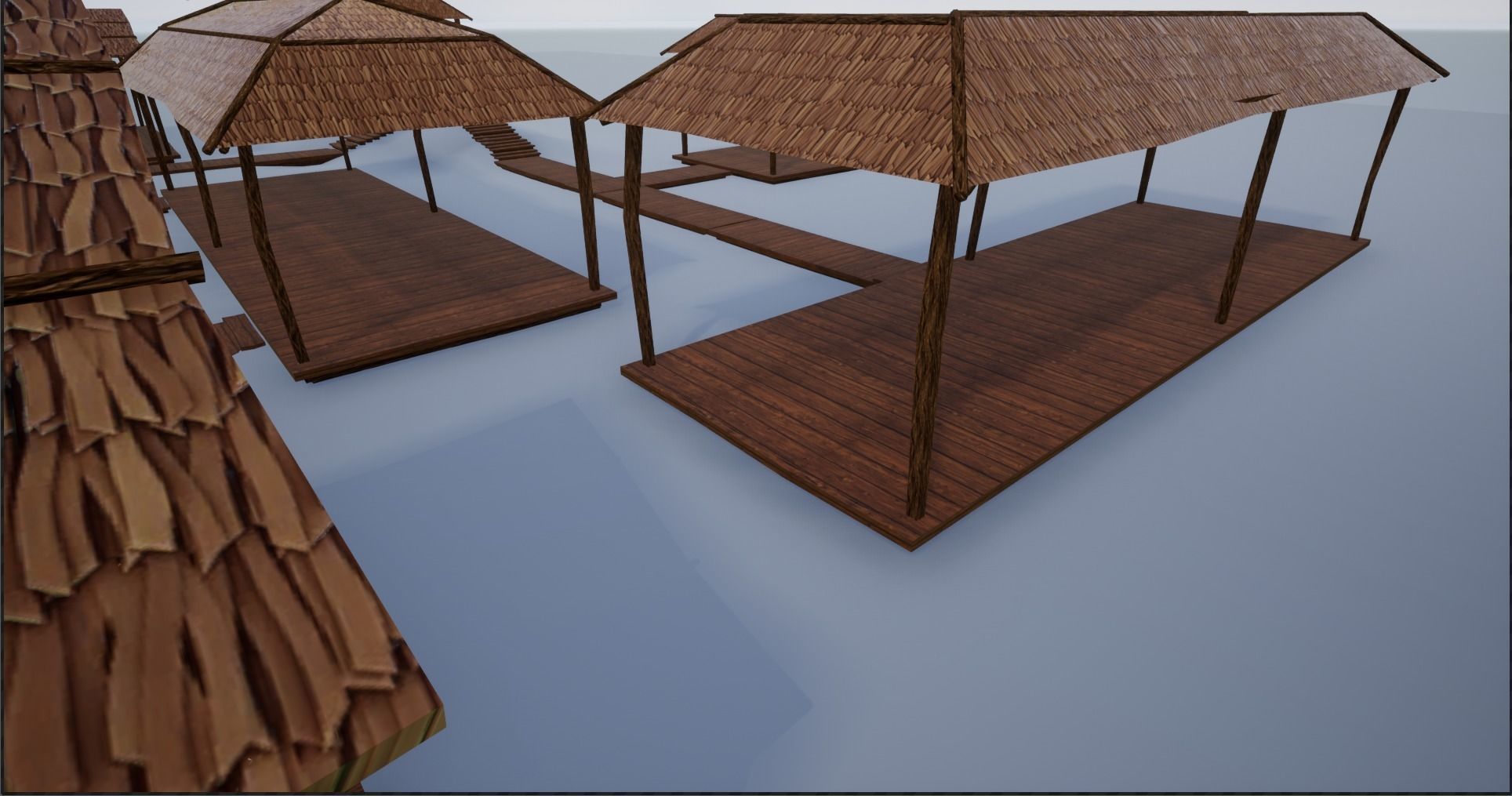 3D model Lowpoly Stylized Wooden Huts-Shacks-Sheds VR / AR / low-poly ...