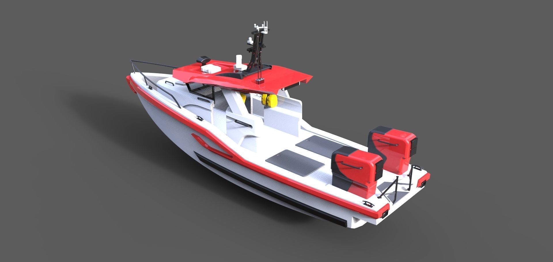 Speedboat lifeboat rescue 3D model 3D printable | CGTrader