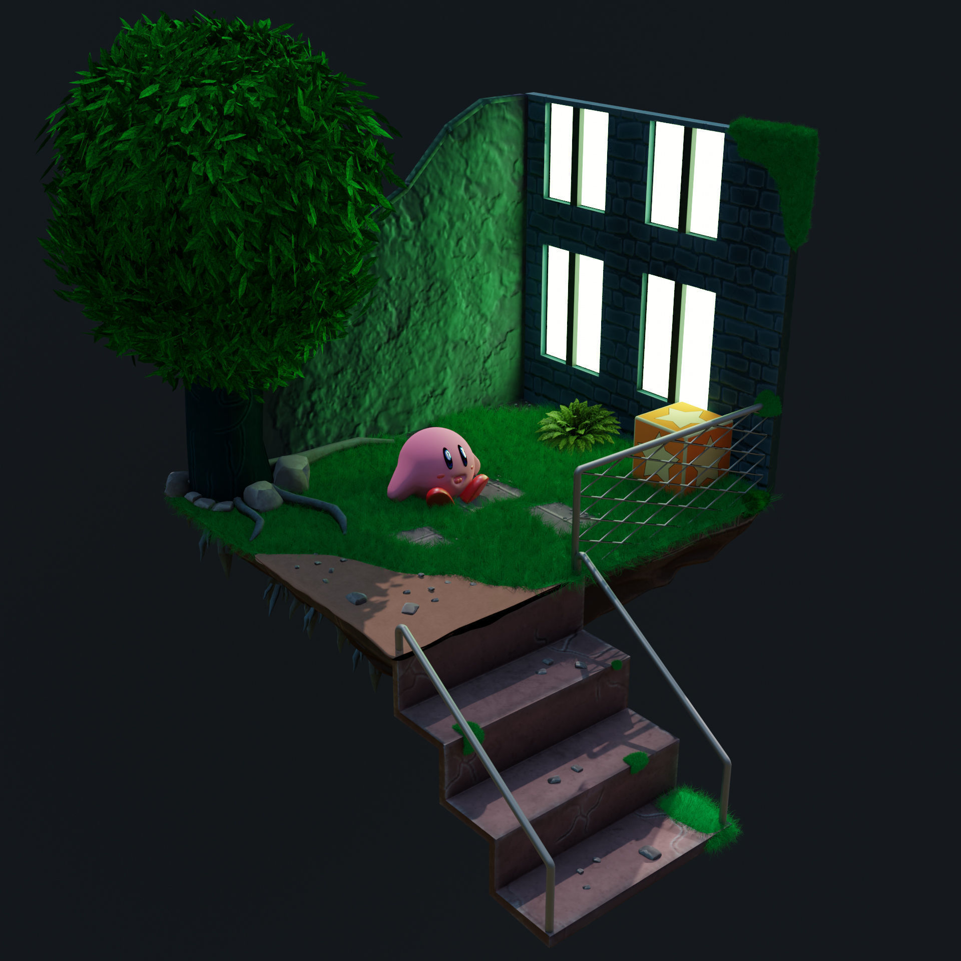 3D model Kirby Forgotten land VR / AR / low-poly | CGTrader