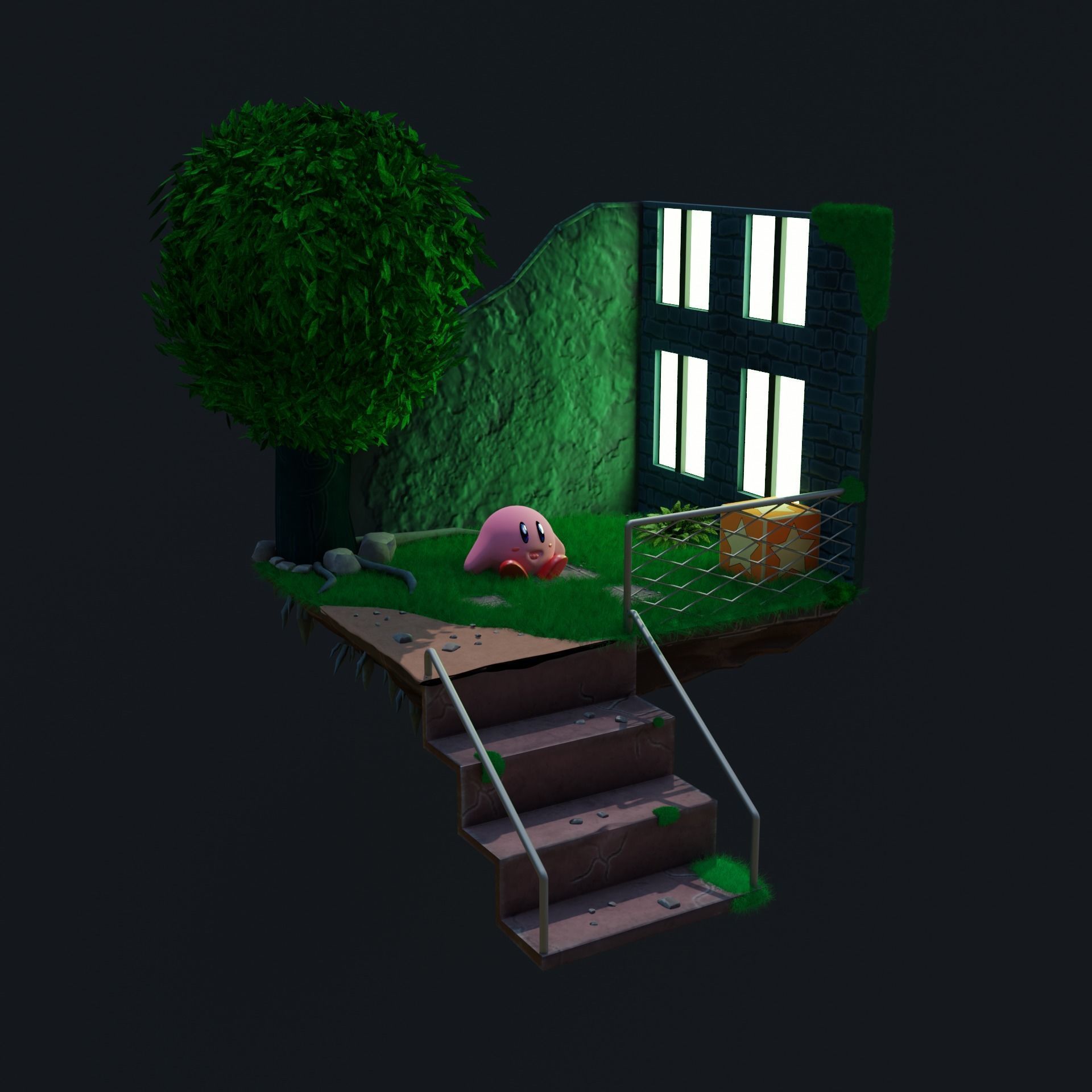 3D model Kirby Forgotten land VR / AR / low-poly | CGTrader