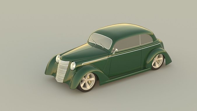 Hot Rod Classic custom car 3D model | CGTrader