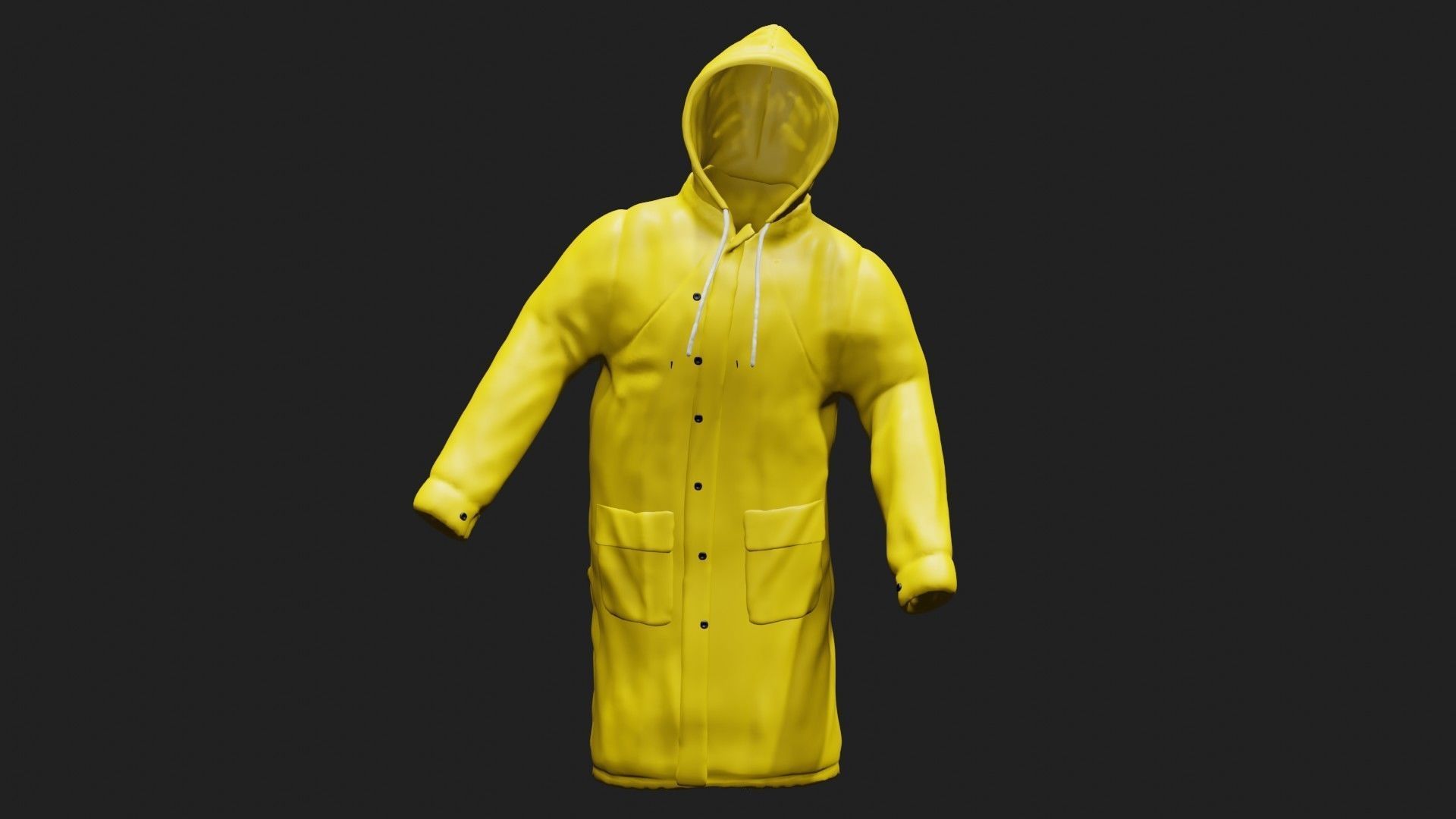 3D model Rain coat VR / AR / low-poly | CGTrader