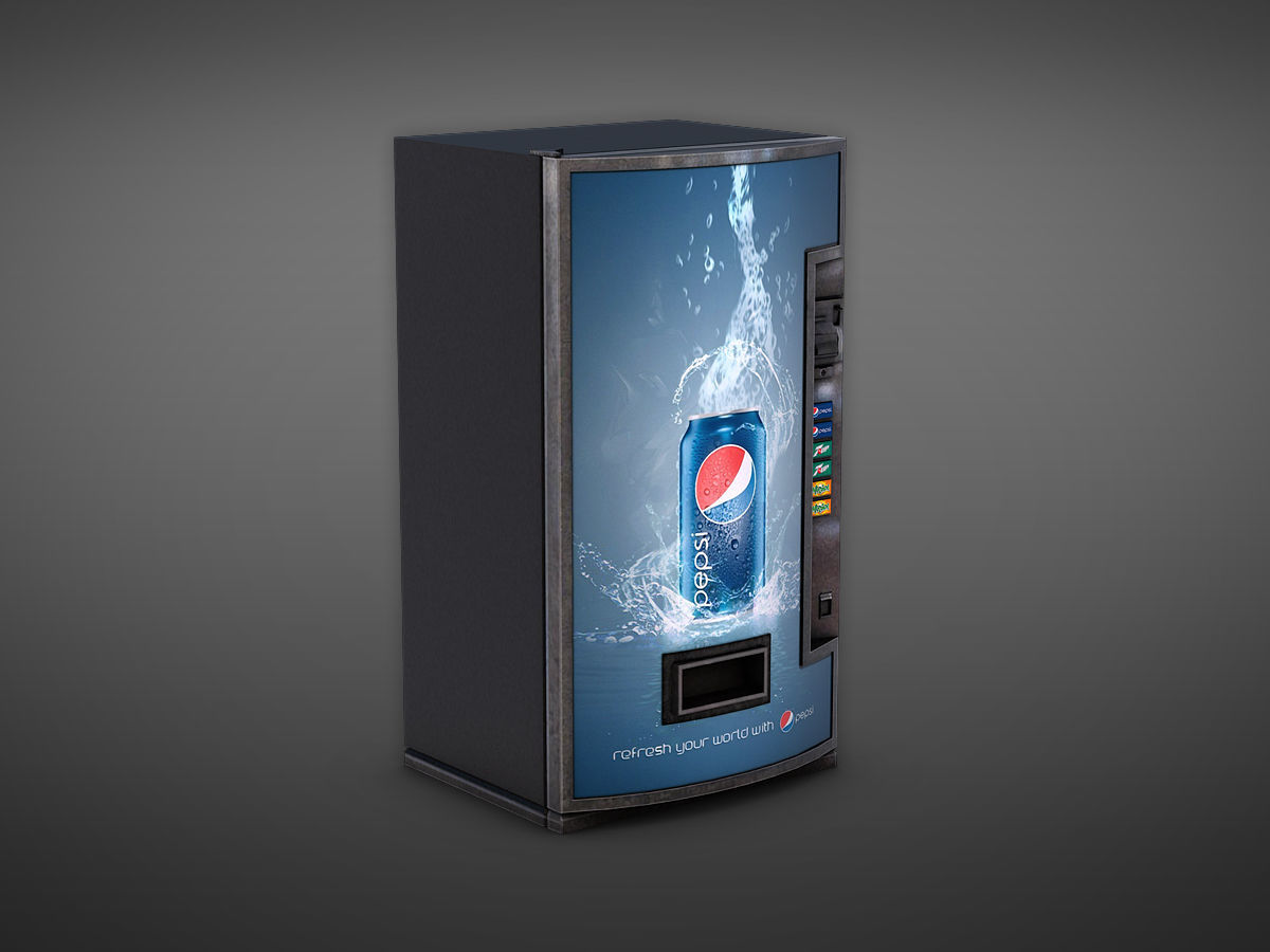 3D model Vending Machine Pepsi VR / AR / low-poly | CGTrader