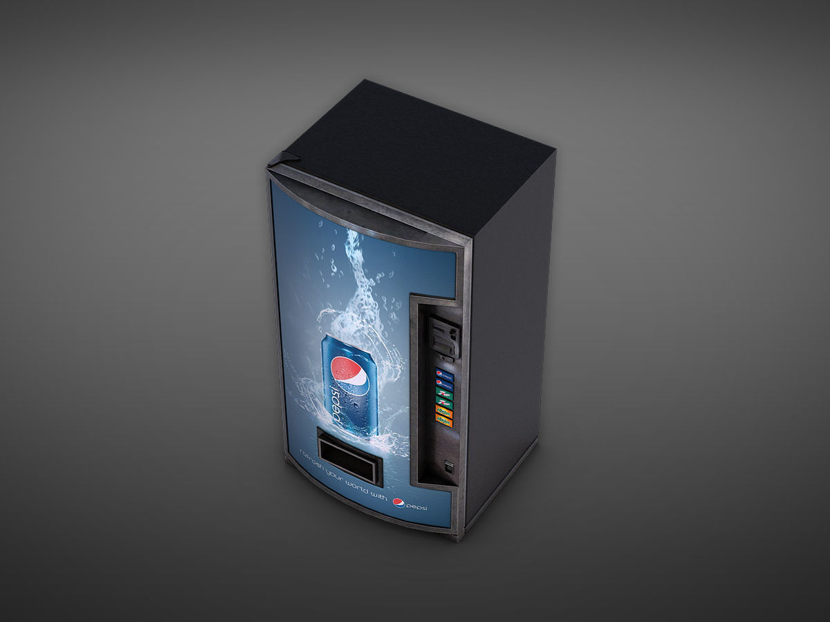 3D model Vending Machine Pepsi VR / AR / low-poly | CGTrader