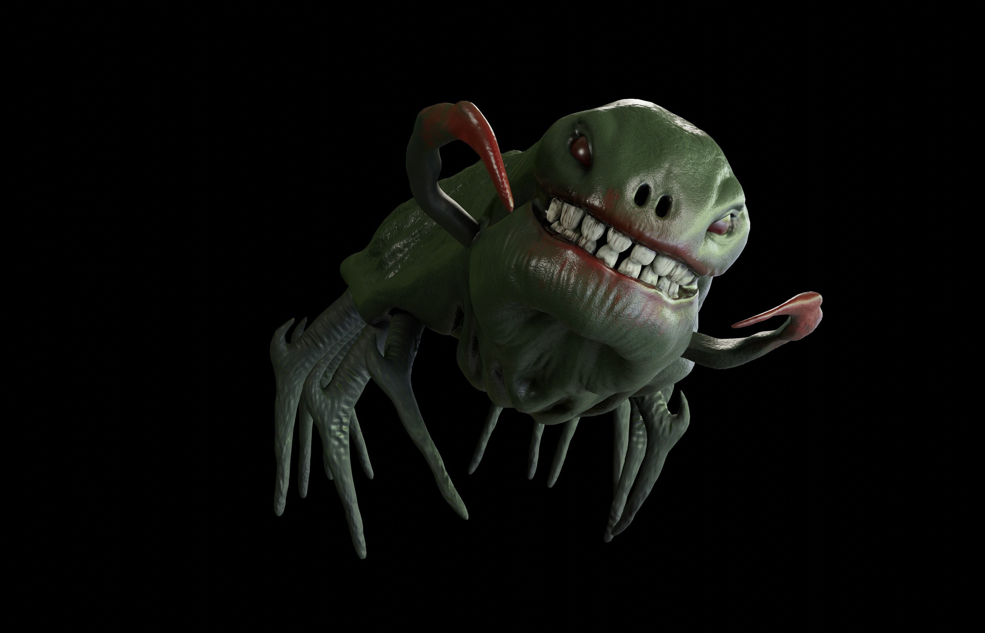 Predator creature 3D model rigged | CGTrader