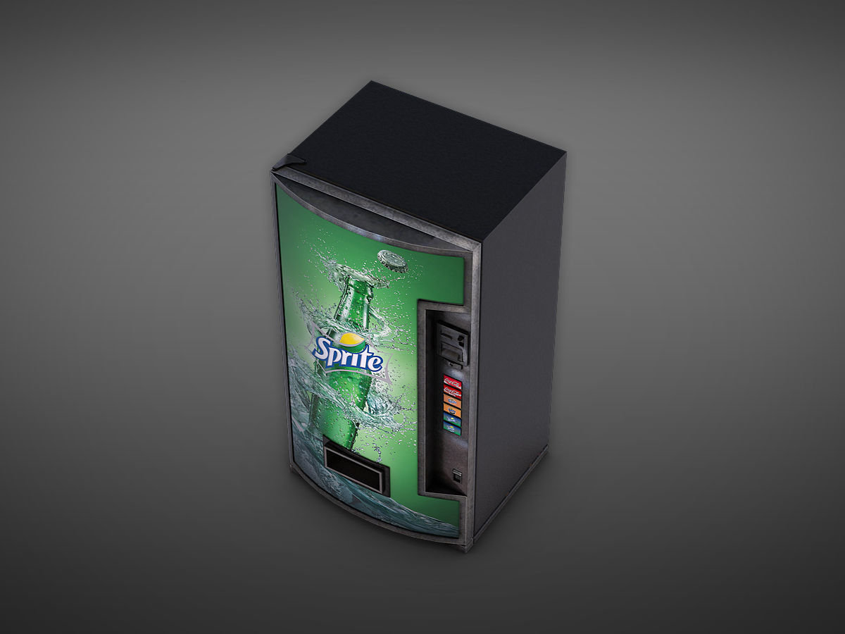 3D model Vending Machine Sprite VR / AR / low-poly | CGTrader