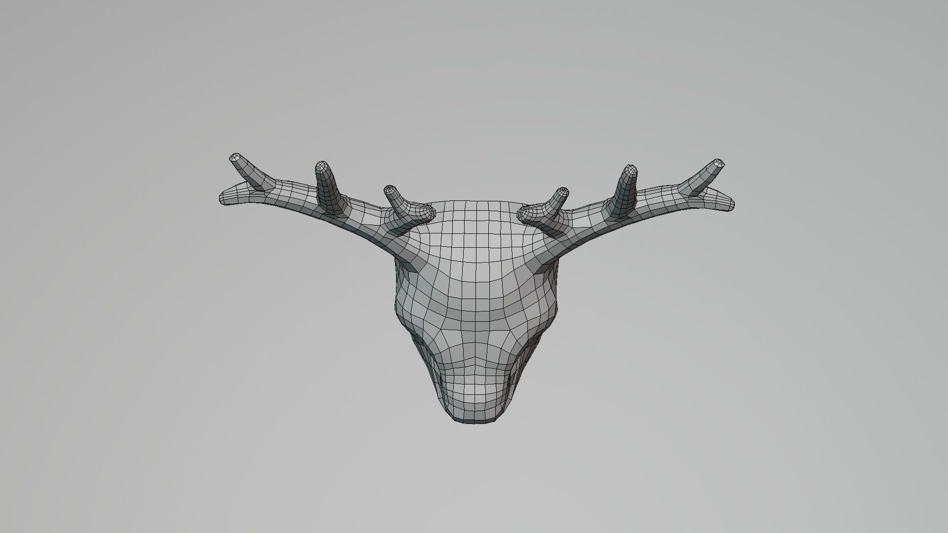 3D model Vip Deer Mask - Mascara del Ciervo Vip - low poly VR / AR ...