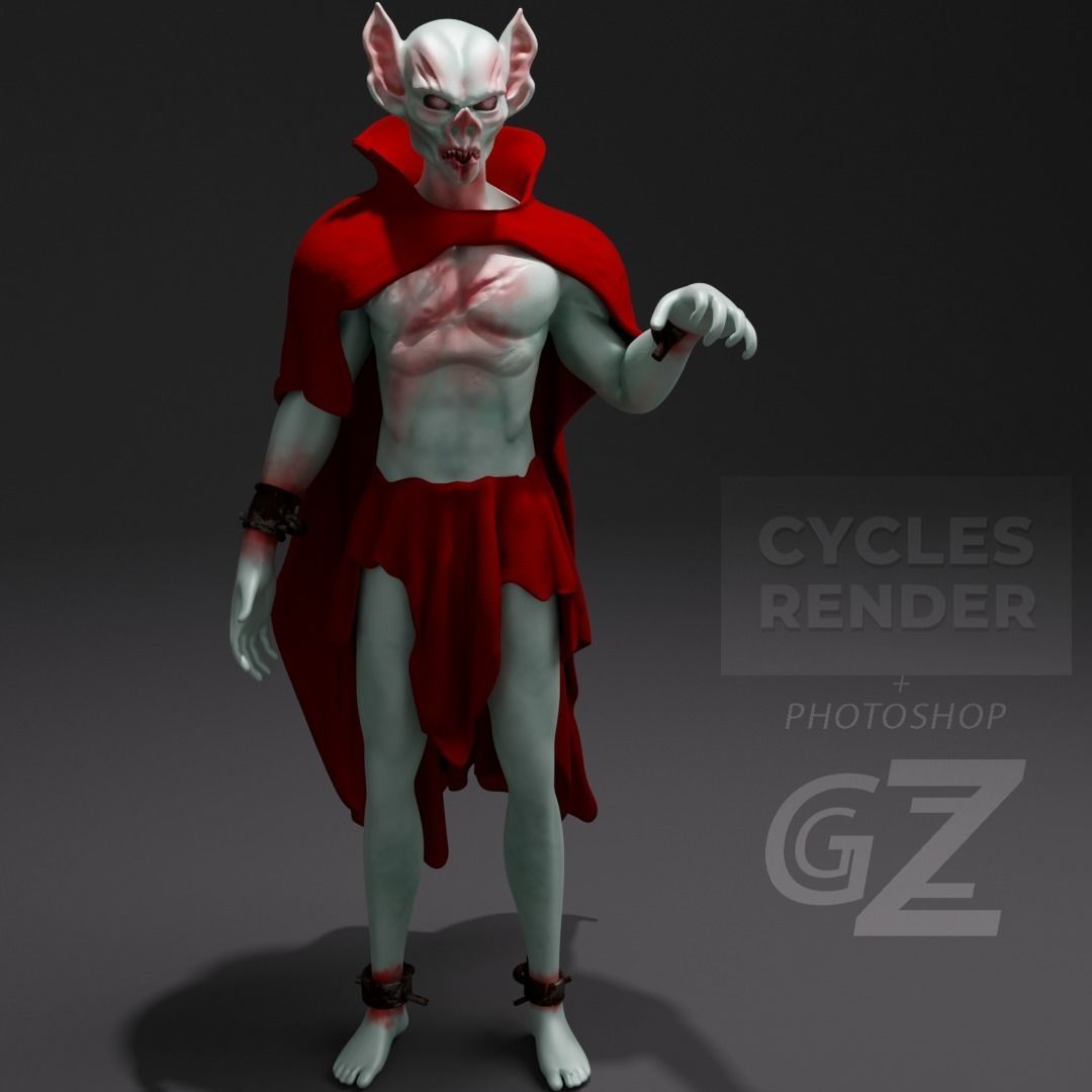 Vampire crystal 3D model | CGTrader