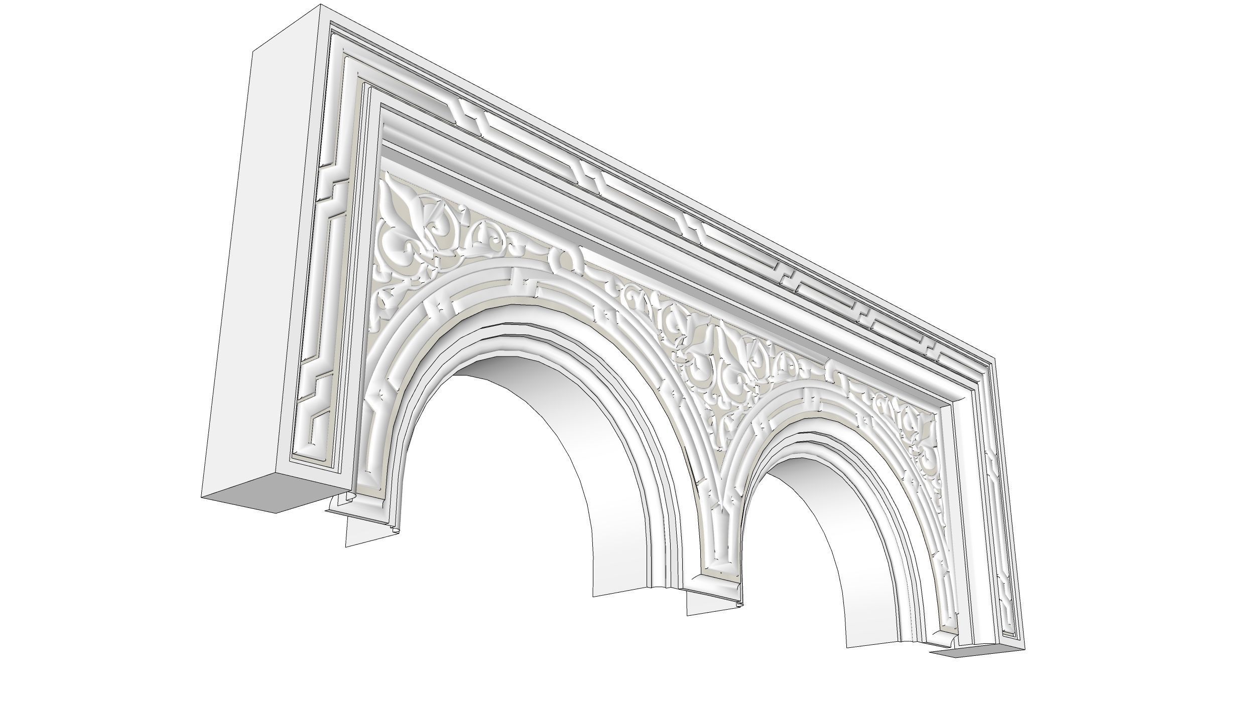 indian jodhpuri stone chatri 3d model 3D model | CGTrader