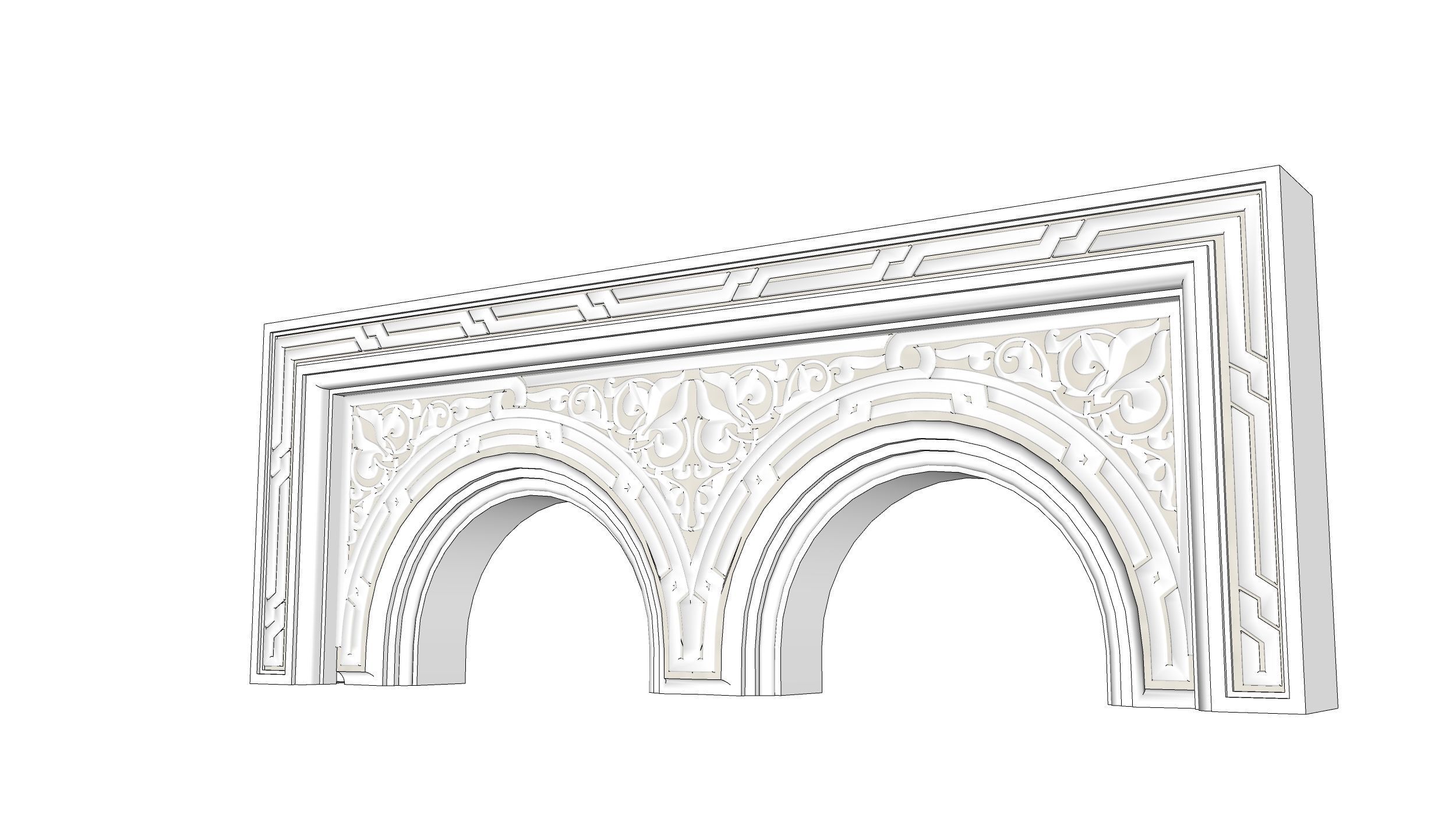 indian jodhpuri stone chatri 3d model 3D model | CGTrader
