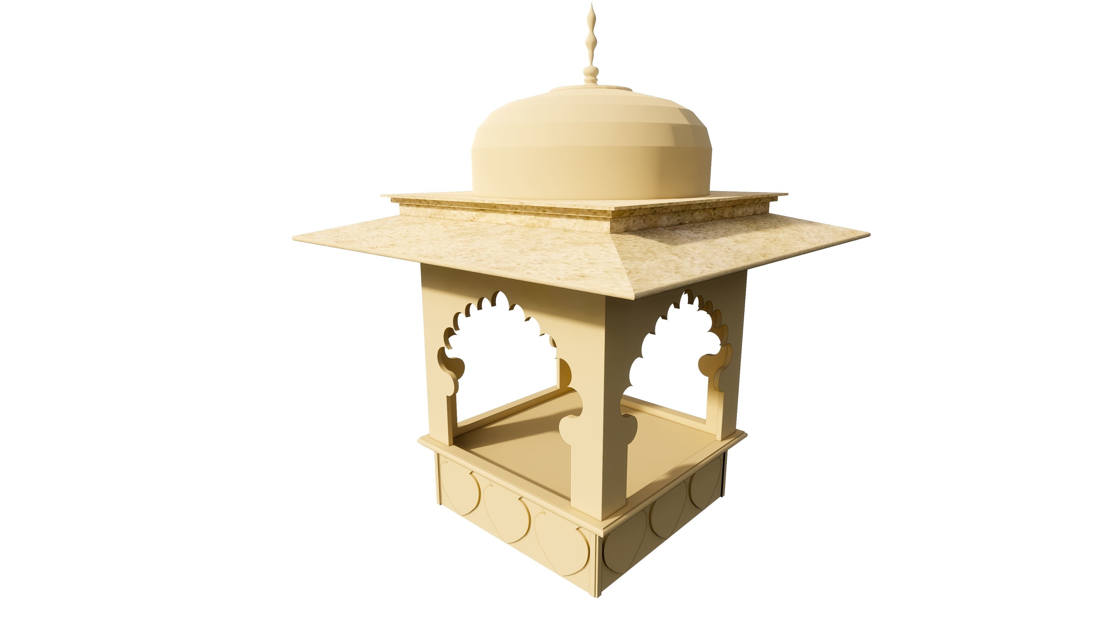 3D model indian chatri made in sketchup VR / AR / low-poly | CGTrader